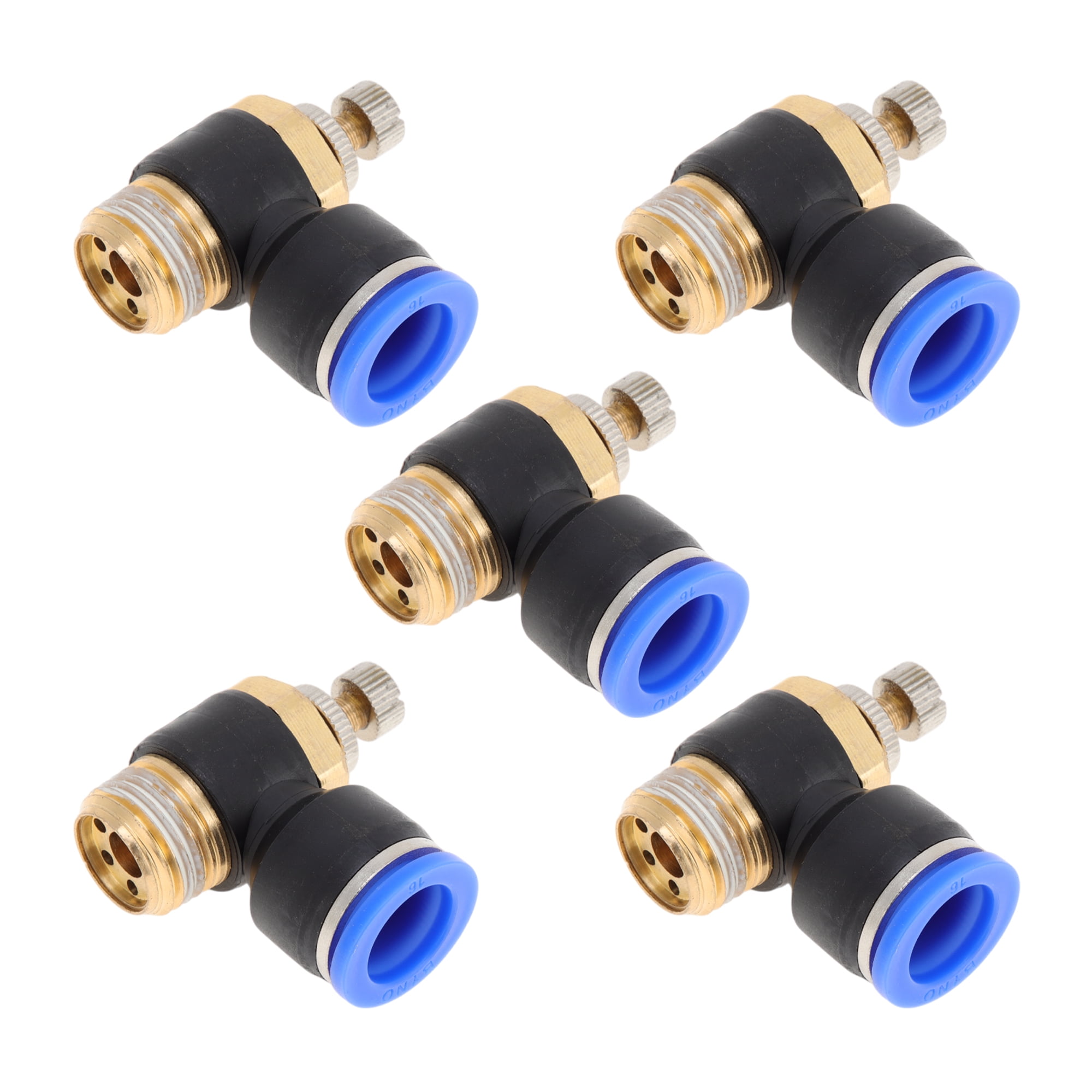 Unique Bargains Push to Connect Air Fittings 5/8" 90 Degree Air Flow ...