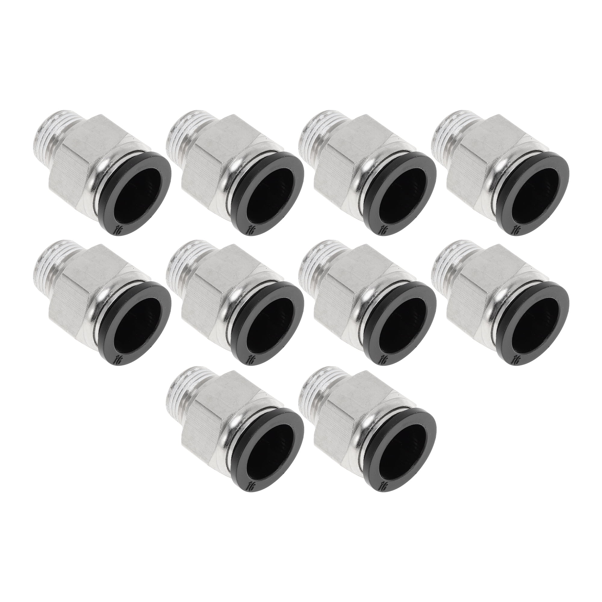 Unique Bargains Push to Connect Air Fittings 5/8" Male Thread Air Line ...