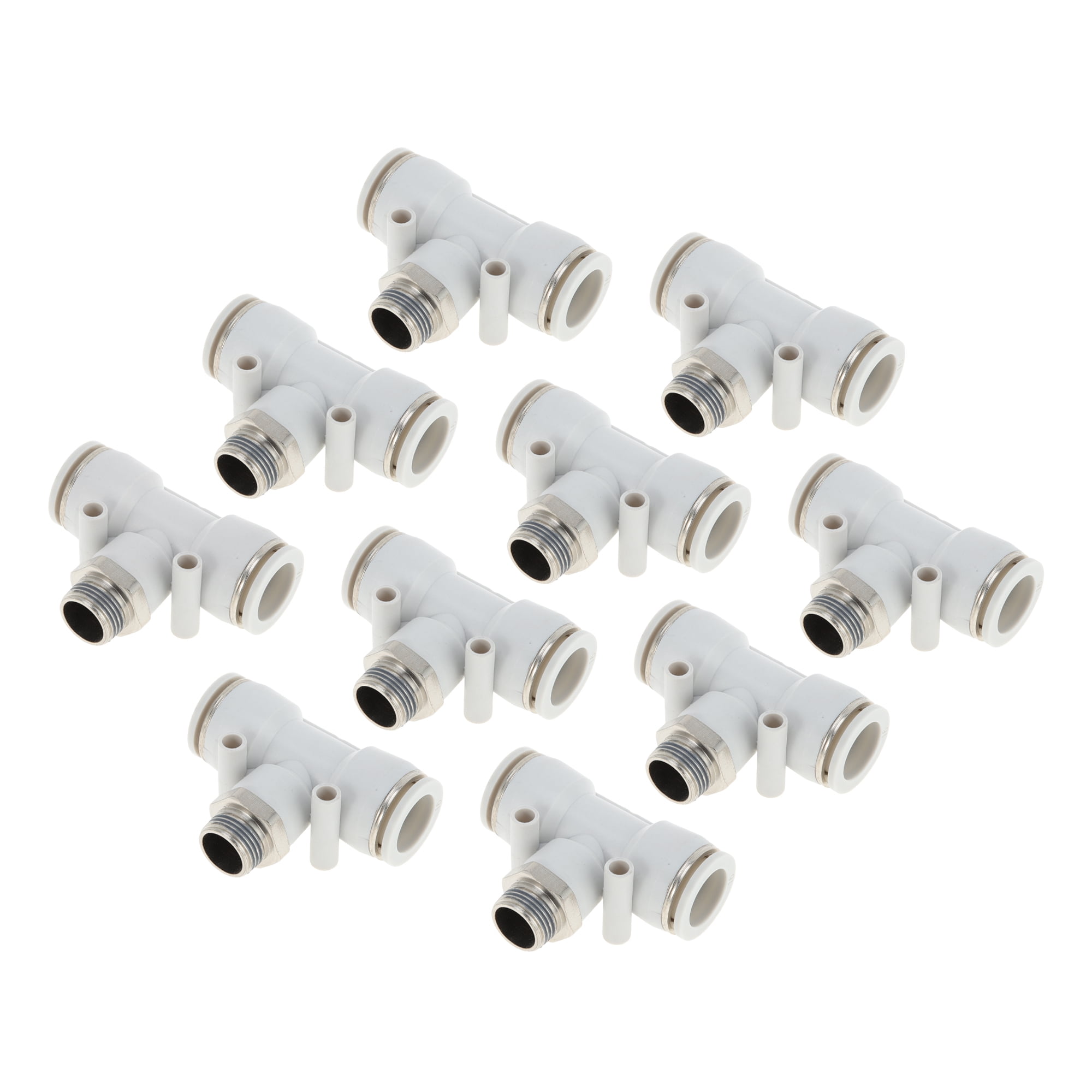 Unique Bargains Push to Connect Air Fittings 5/8" T Type Air Line Quick ...