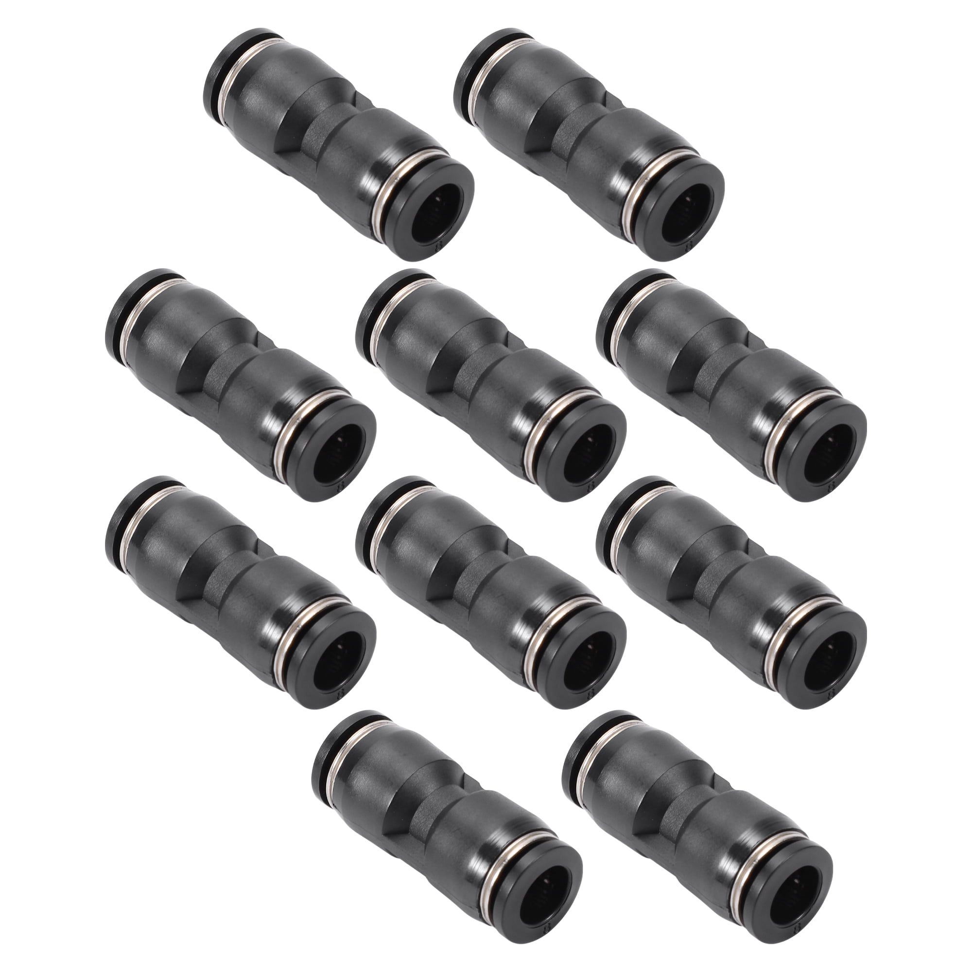 Unique Bargains Push to Connect Air Fittings 8mm / 5/16" Straight ...