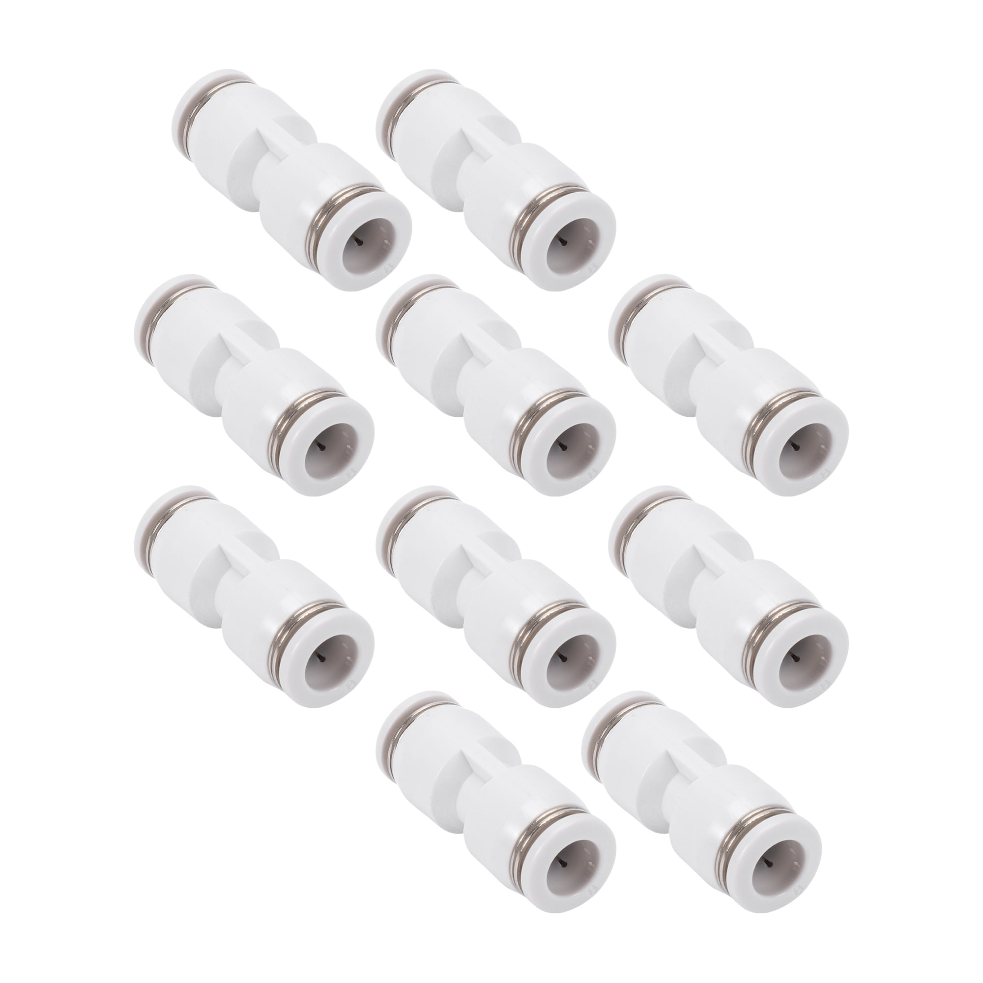 Unique Bargains Push to Connect Air Fittings 8mm / 5/16" Straight ...