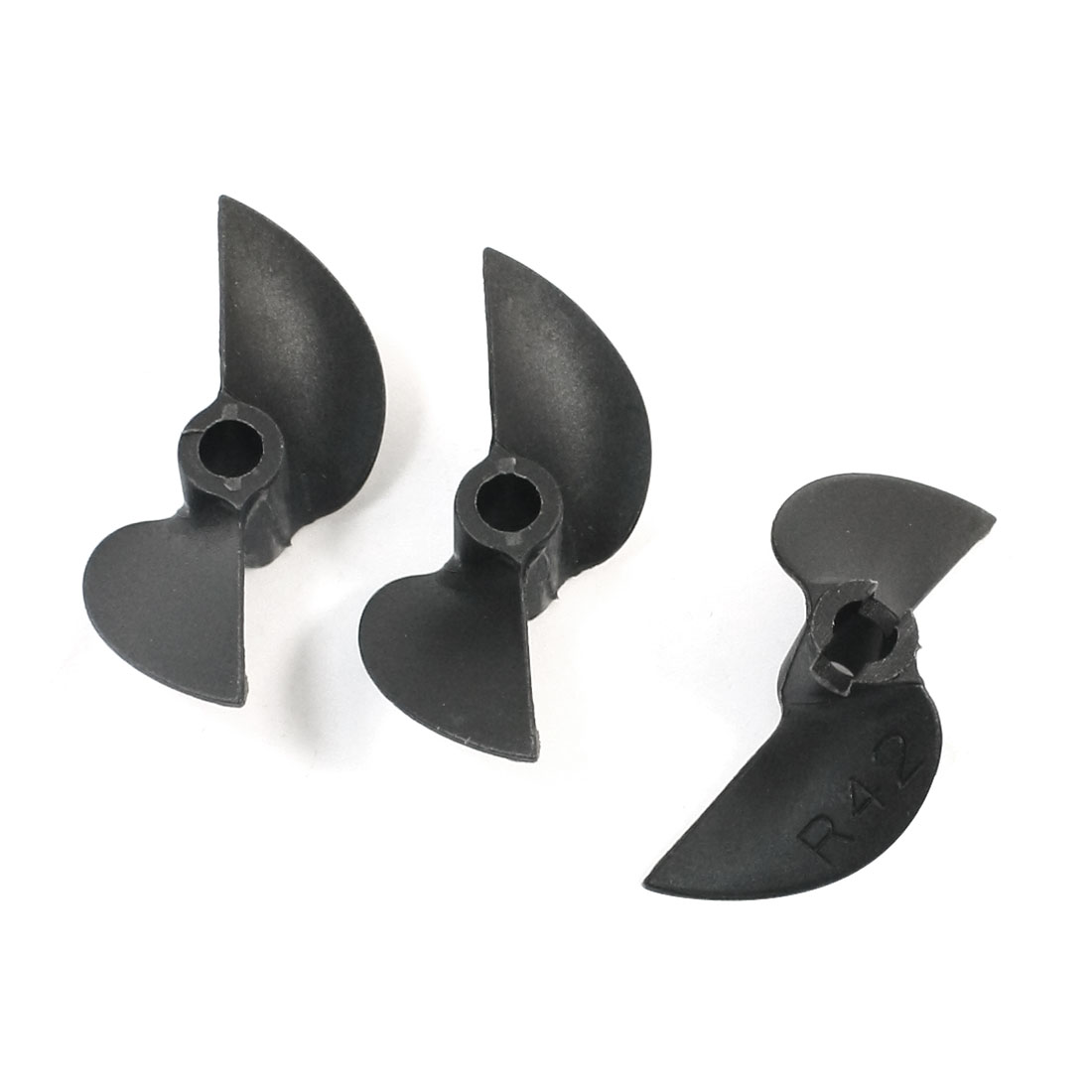 Unique Bargains RC Ship Dual Black Plastic CCW Propeller Props 42mm P/D ...
