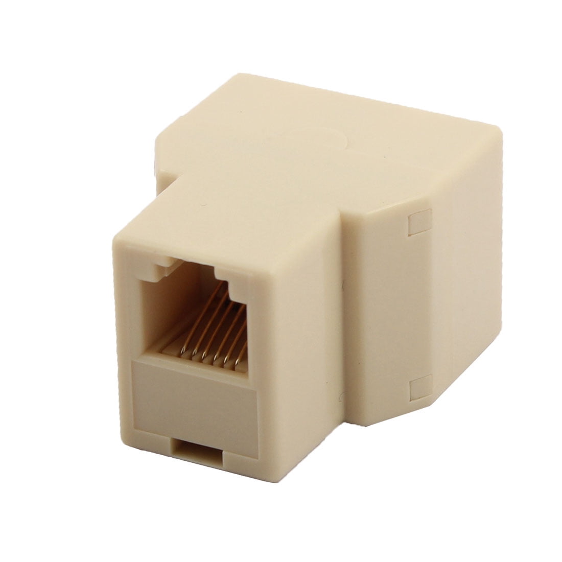 Unique Bargains RJ12 Splitter Telephone Wire Cable Connector Splitter ...