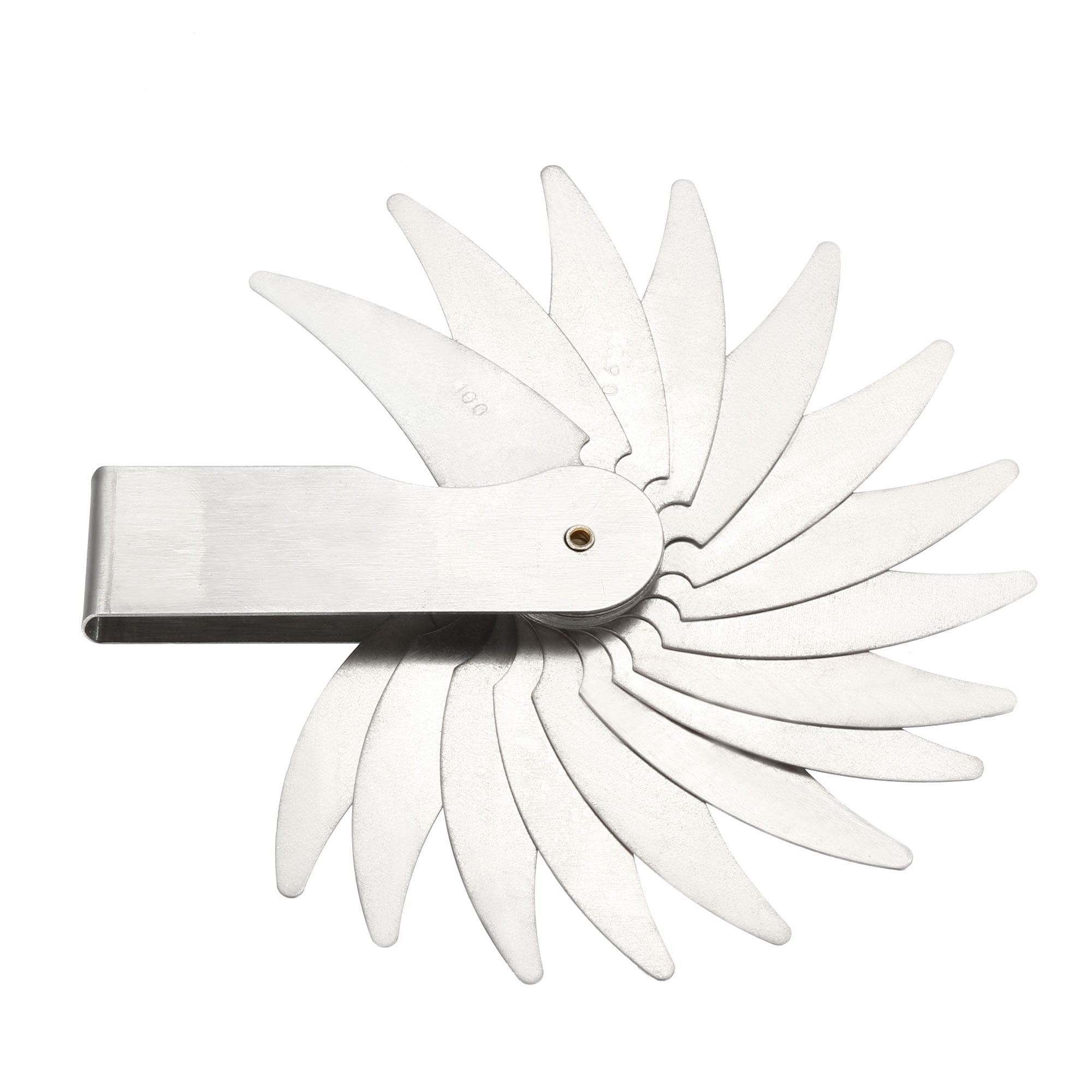 Unique Bargains Radius Gauge Set 52-100mm 16 Plates Machinist Tools ...