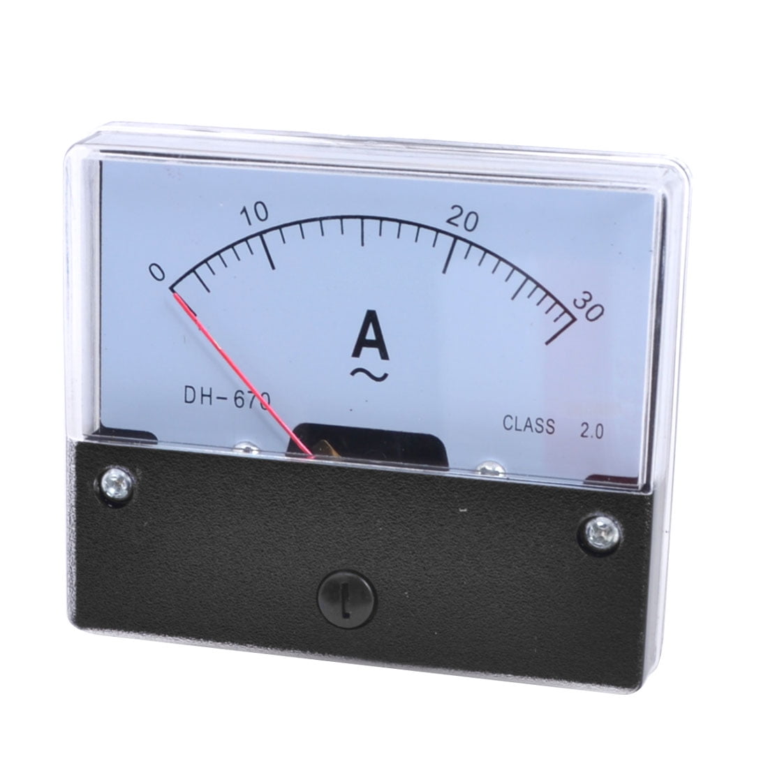 Unique Bargains Rectangle Current Scale Range Ampere Ammeter Panel ...