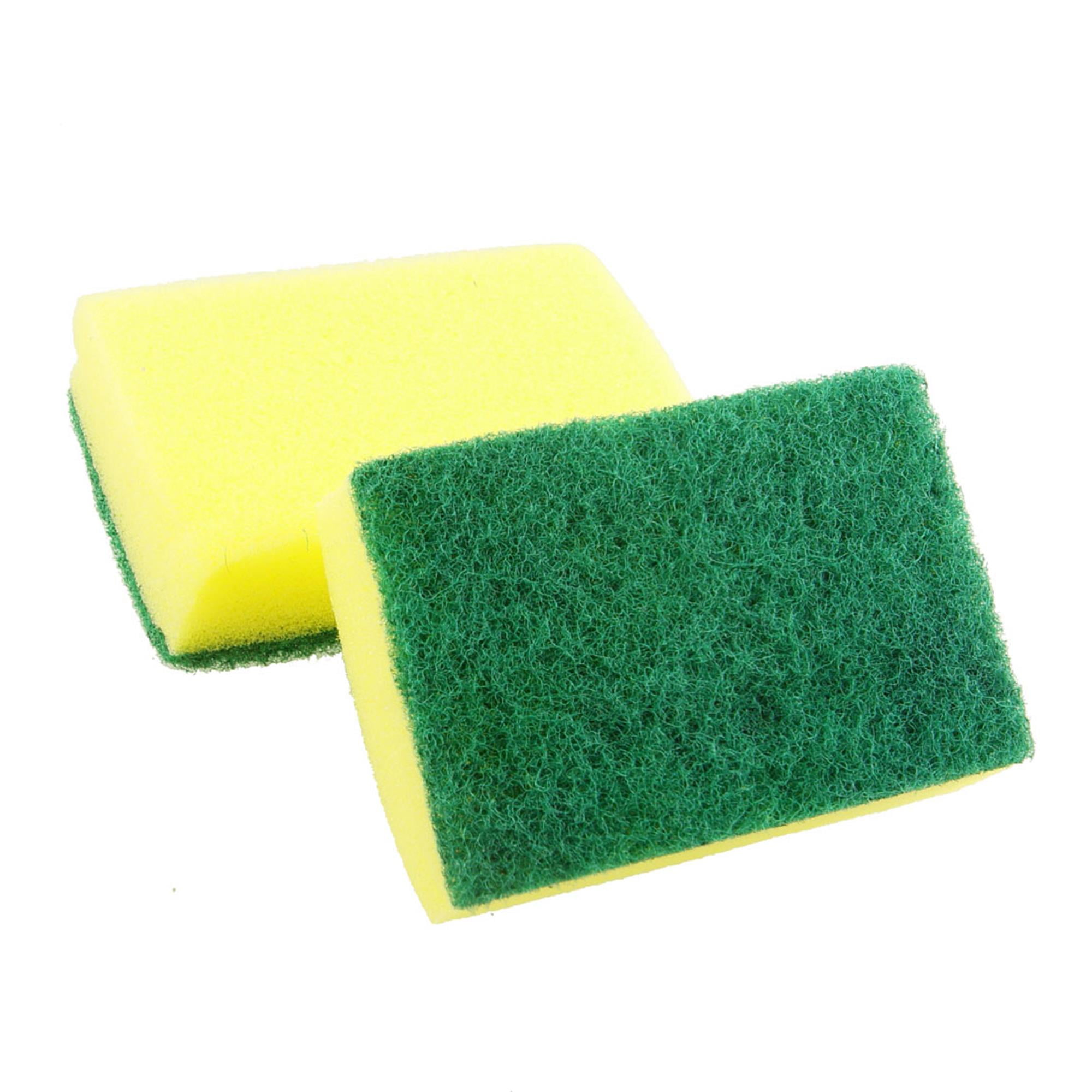 Unique Bargains Rectangle Kitchen Dish Washing Scrub Sponge Pad 2Pcs ...