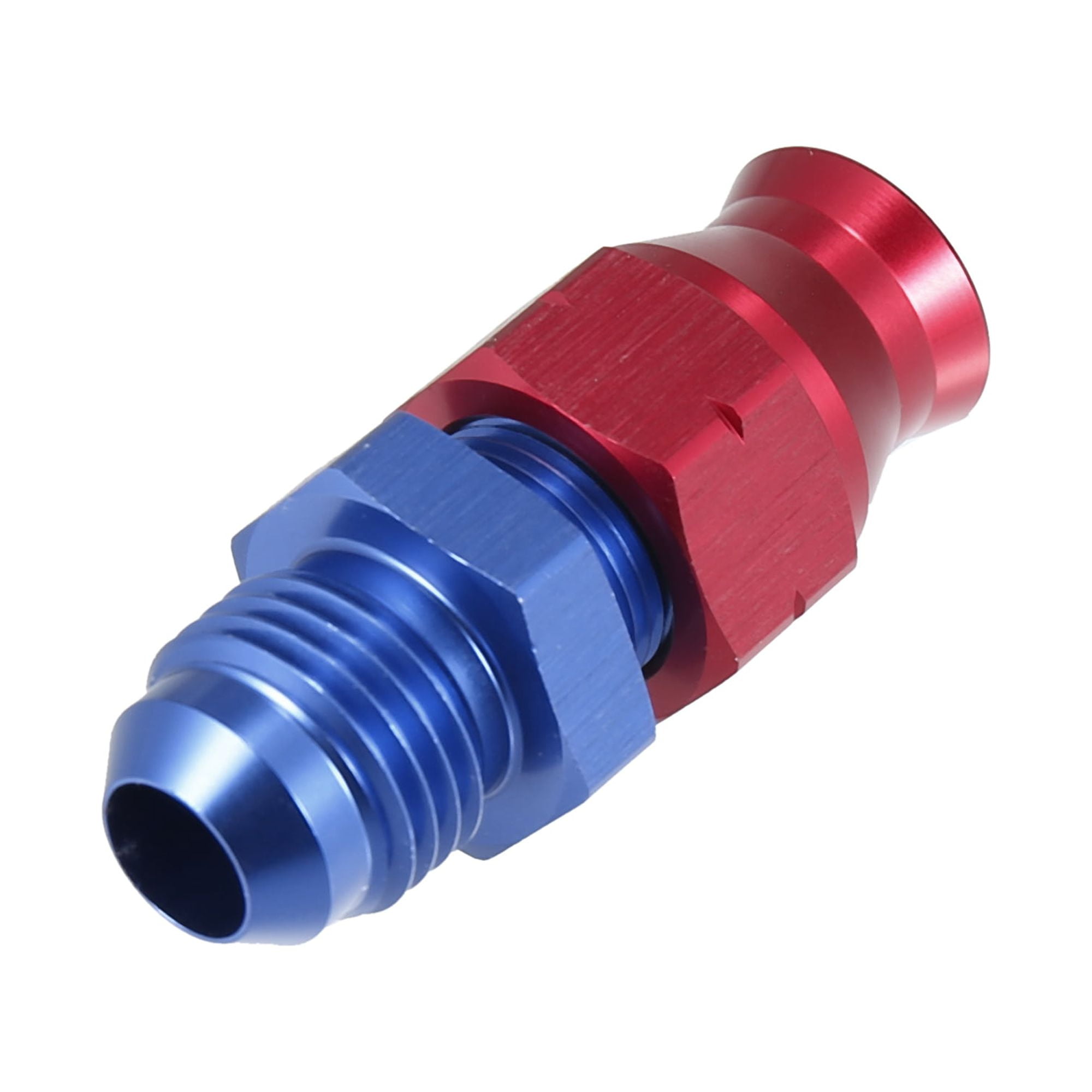 Unique Bargains Red Blue Aluminum Alloy Fuel Fitting to An6 Male Thread ...