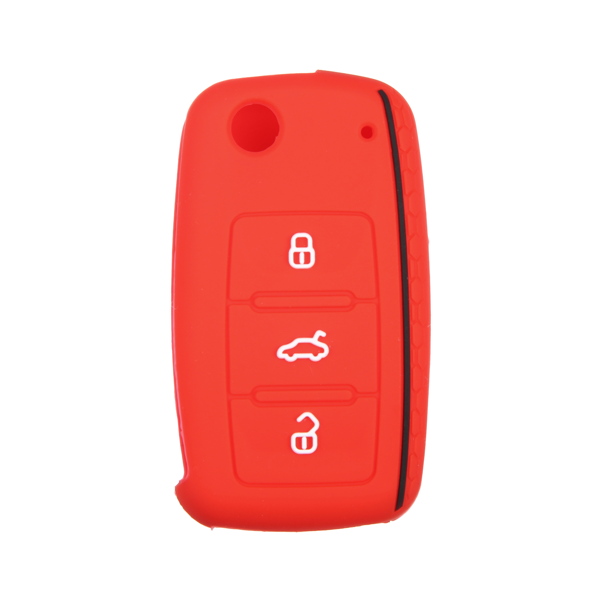Unique Bargains Red Silicone Car Remote Control Key Fob Shell Protector ...