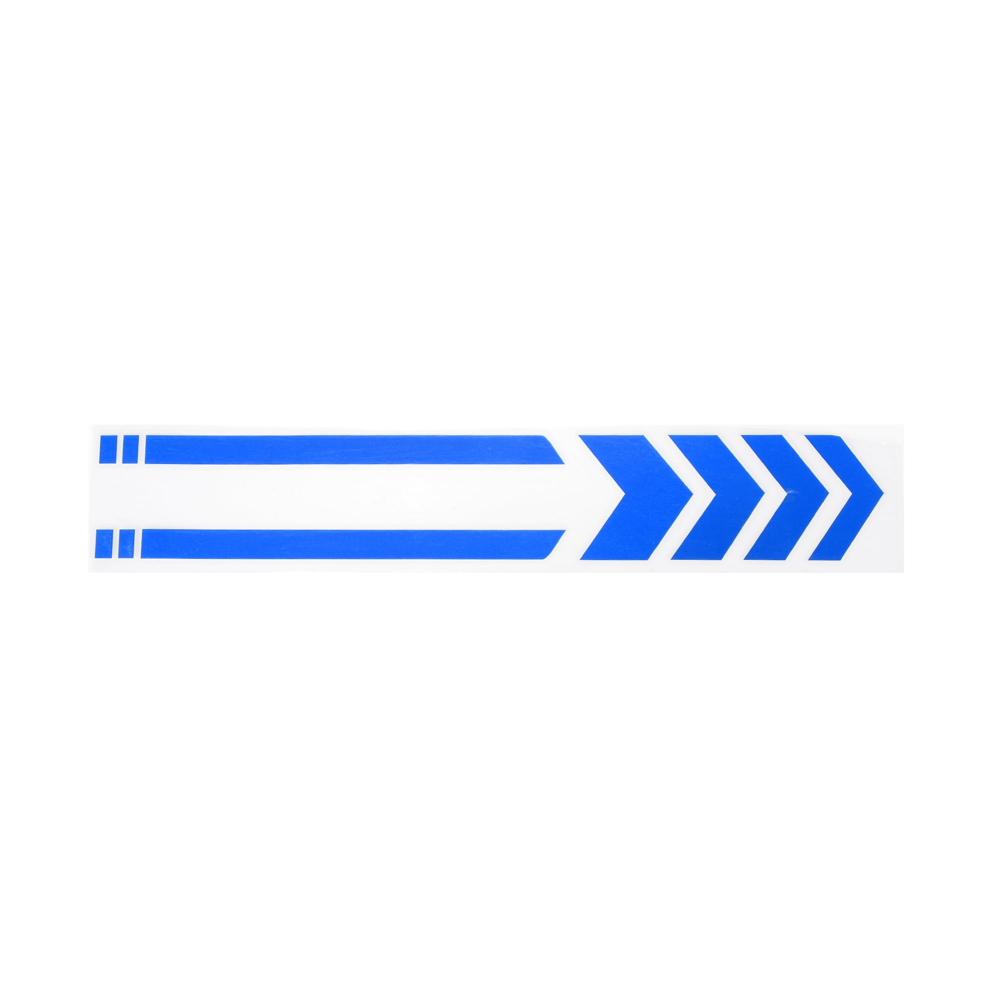 Unique Bargains Reflective Bumper Decal Blue Rectangle Arrow Lines ...