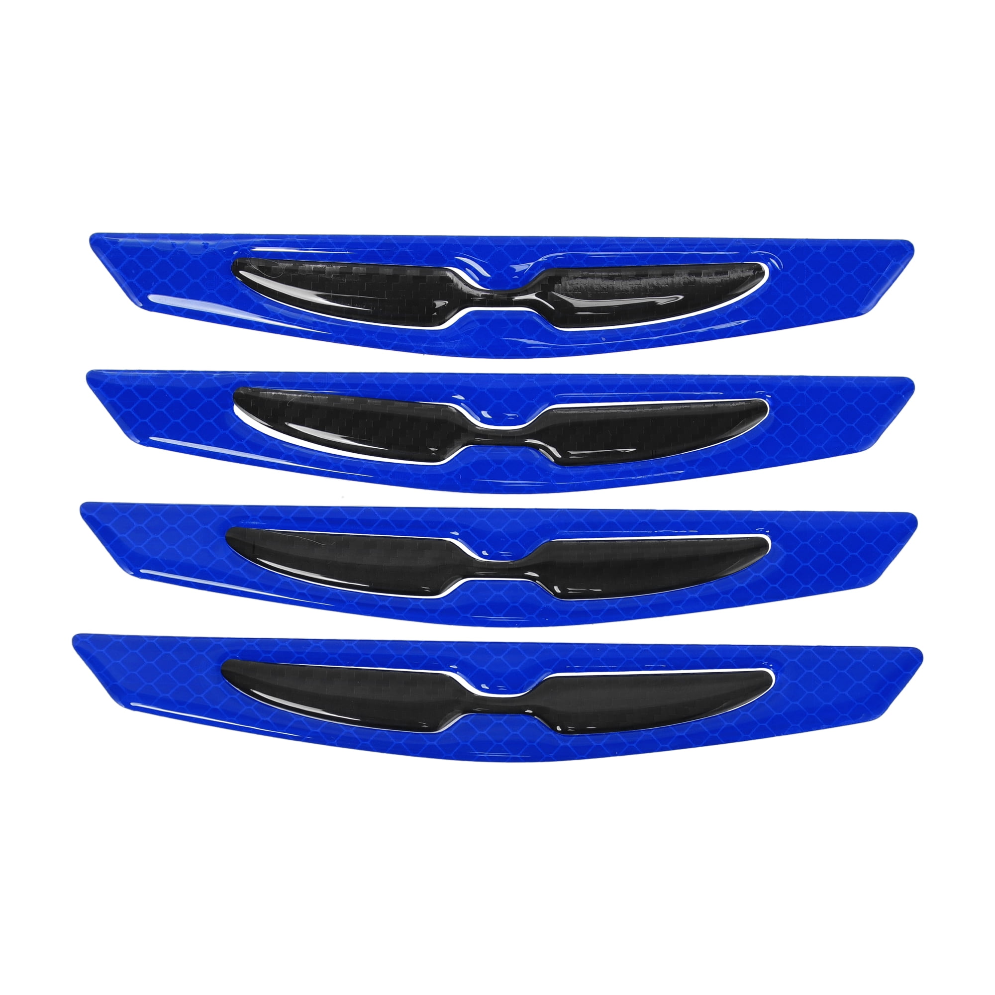 Unique Bargains Reflective Bumper Decal Diamond Blue Rectangle ...