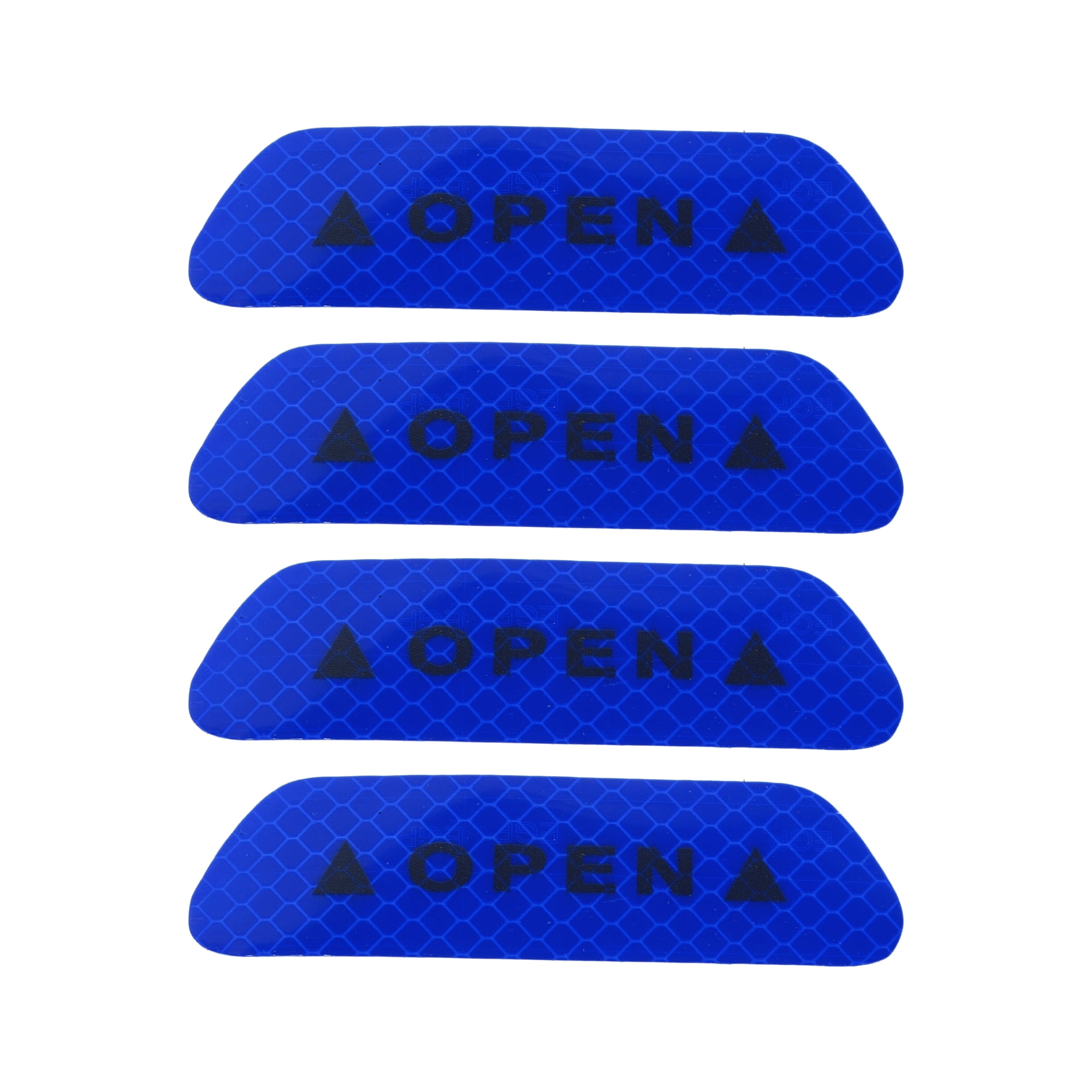 Unique Bargains Reflective Bumper Decal Diamond Blue Rectangle ...