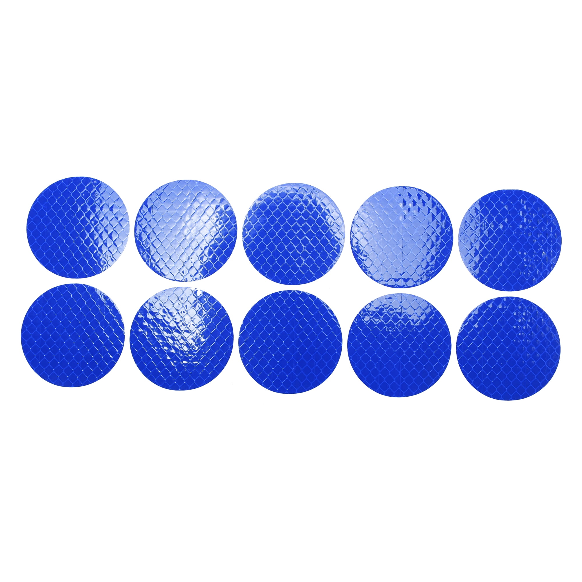 Unique Bargains Reflective Bumper Decal Diamond Blue Round Rhombus Grid ...