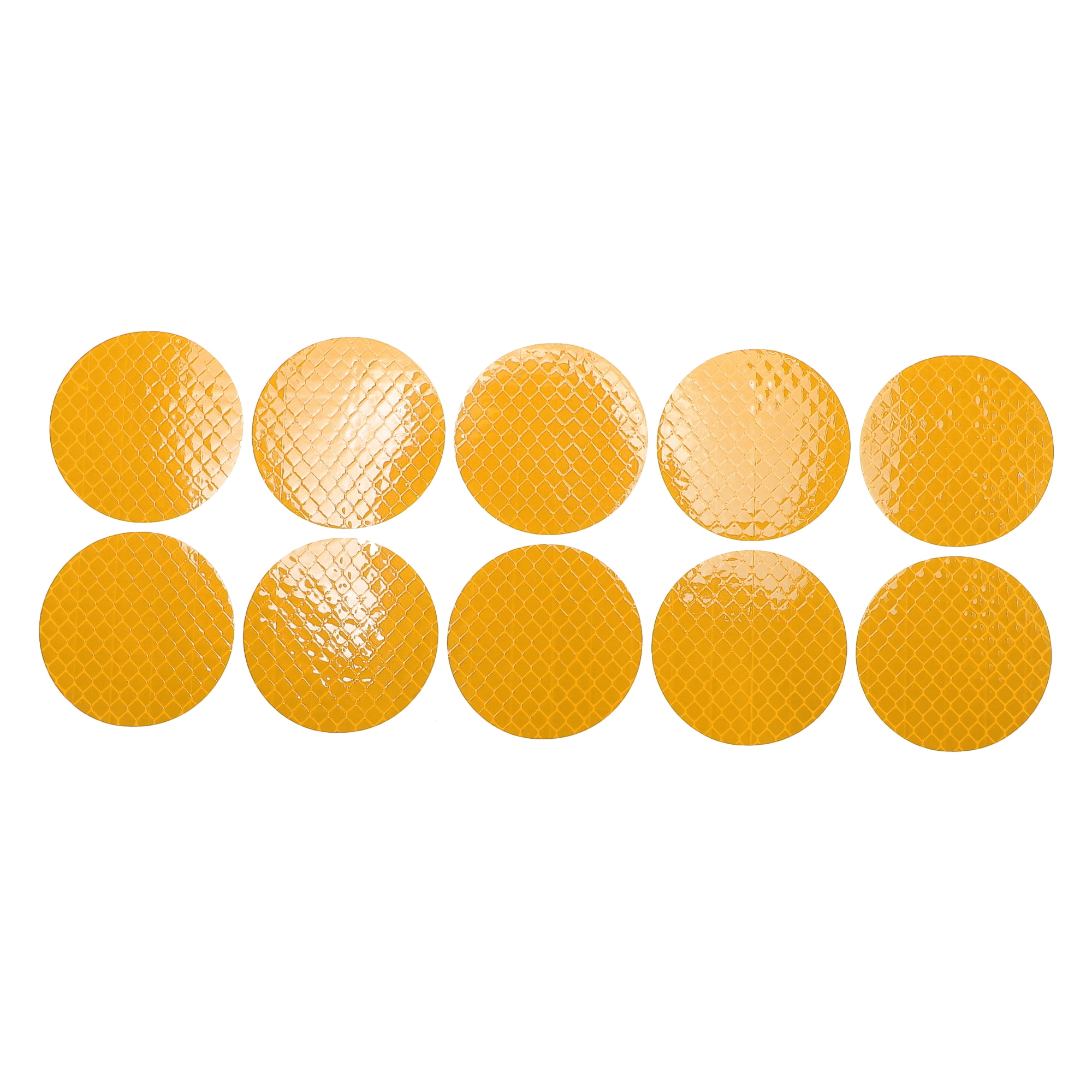 Unique Bargains Reflective Bumper Decal Diamond Orange Round Rhombus ...