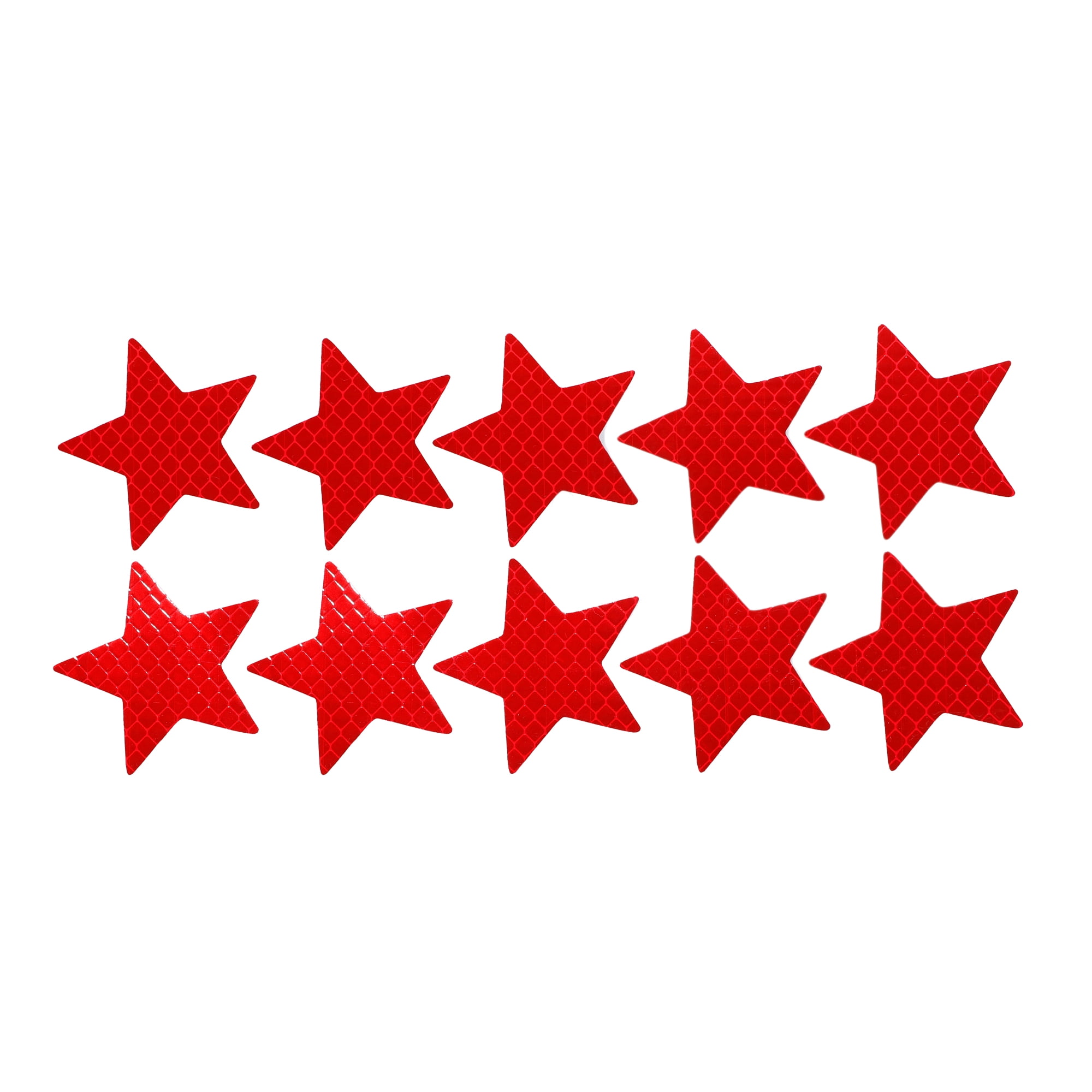 Unique Bargains Reflective Bumper Decal Diamond Red Pentagram Rhombus ...