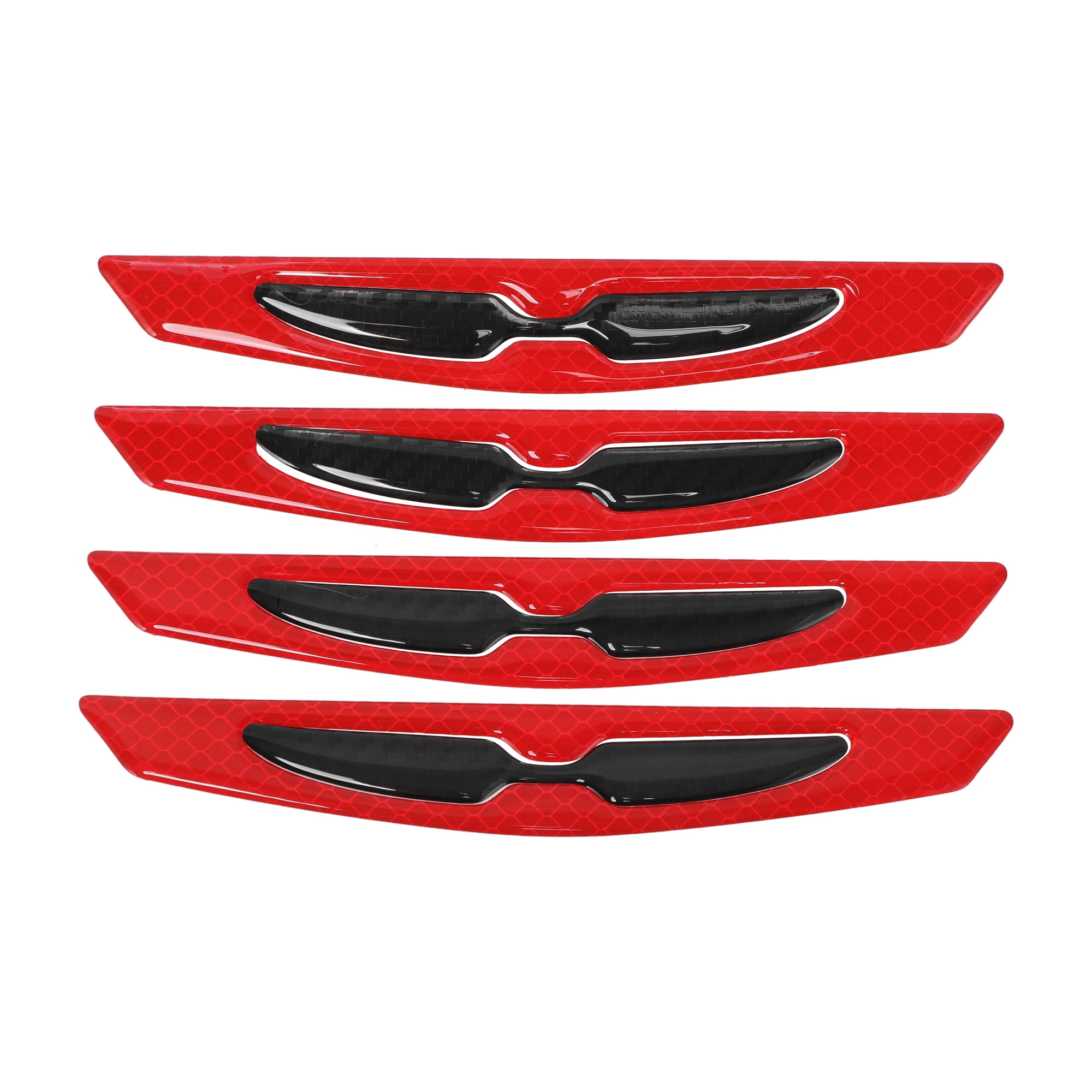 Unique Bargains Reflective Bumper Decal Diamond Red Rectangle Trapezoid ...