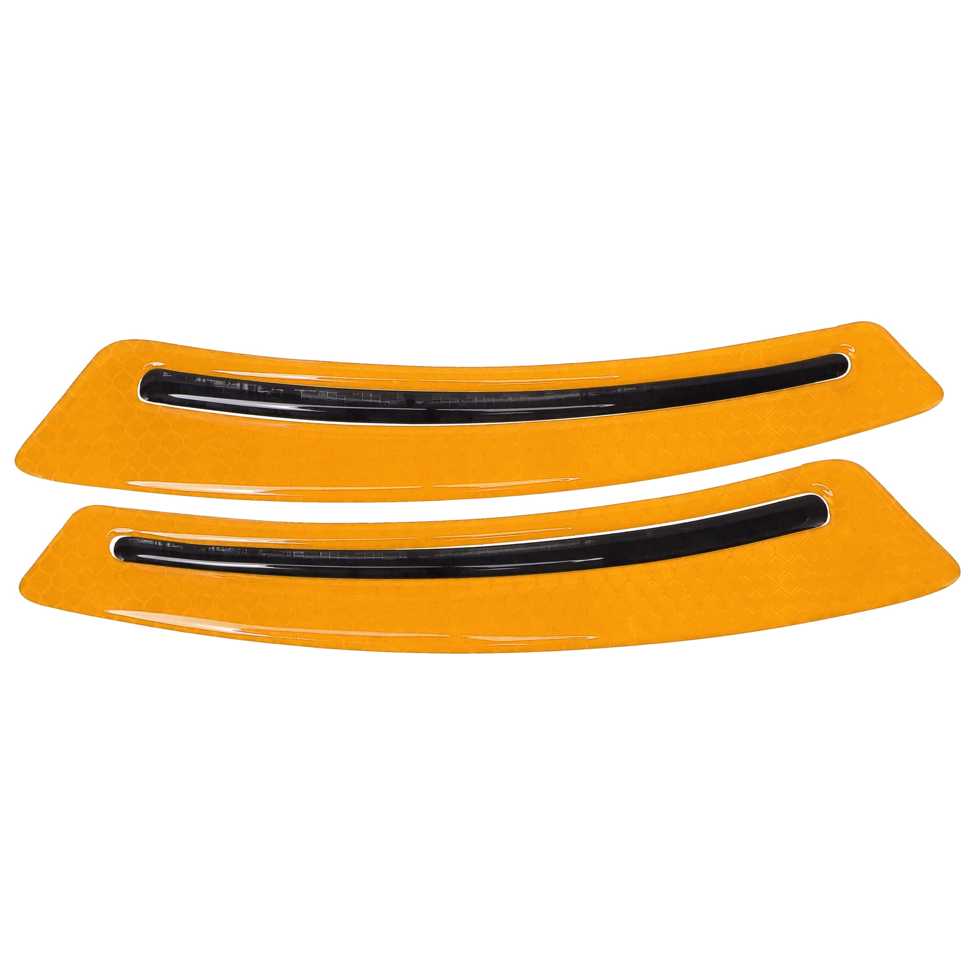 Unique Bargains Reflective Bumper Decal Diamond Yellow Rectangle Wheel ...
