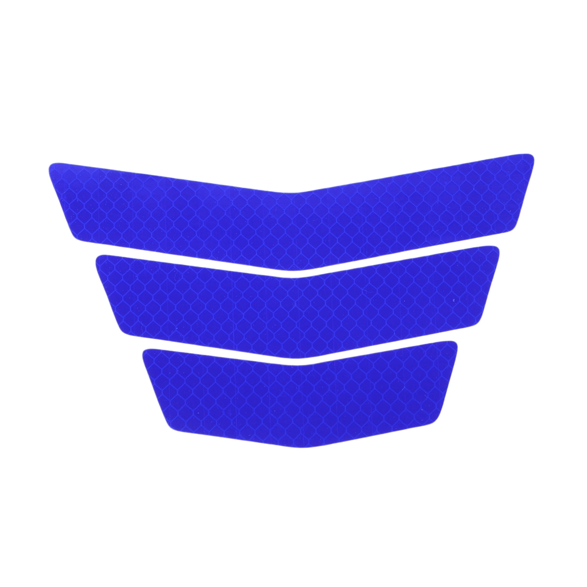 Unique Bargains Reflective Bumper Decal Fluorescent Blue Rectangle ...