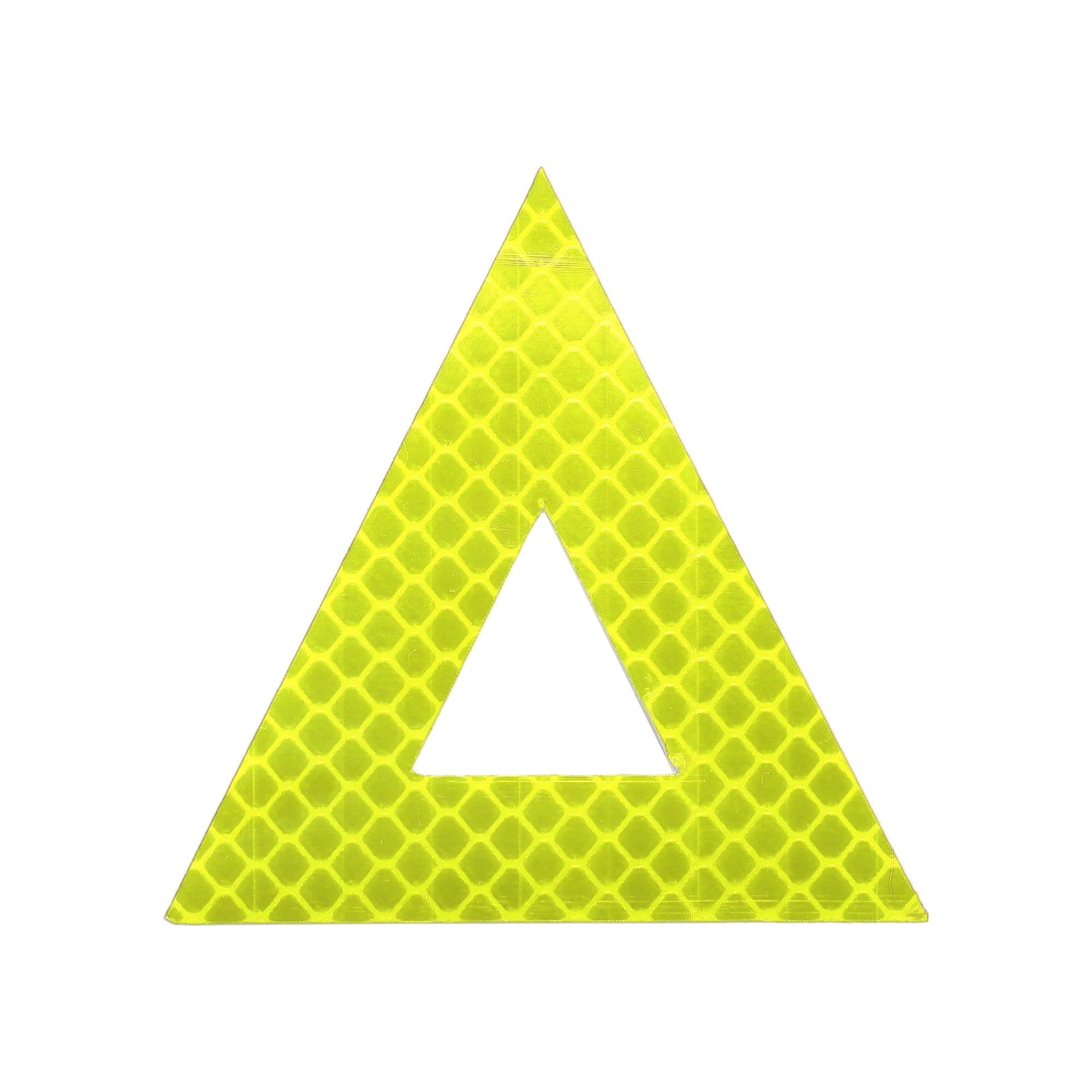 Unique Bargains Reflective Bumper Decal Fluorescent Green Triangle ...