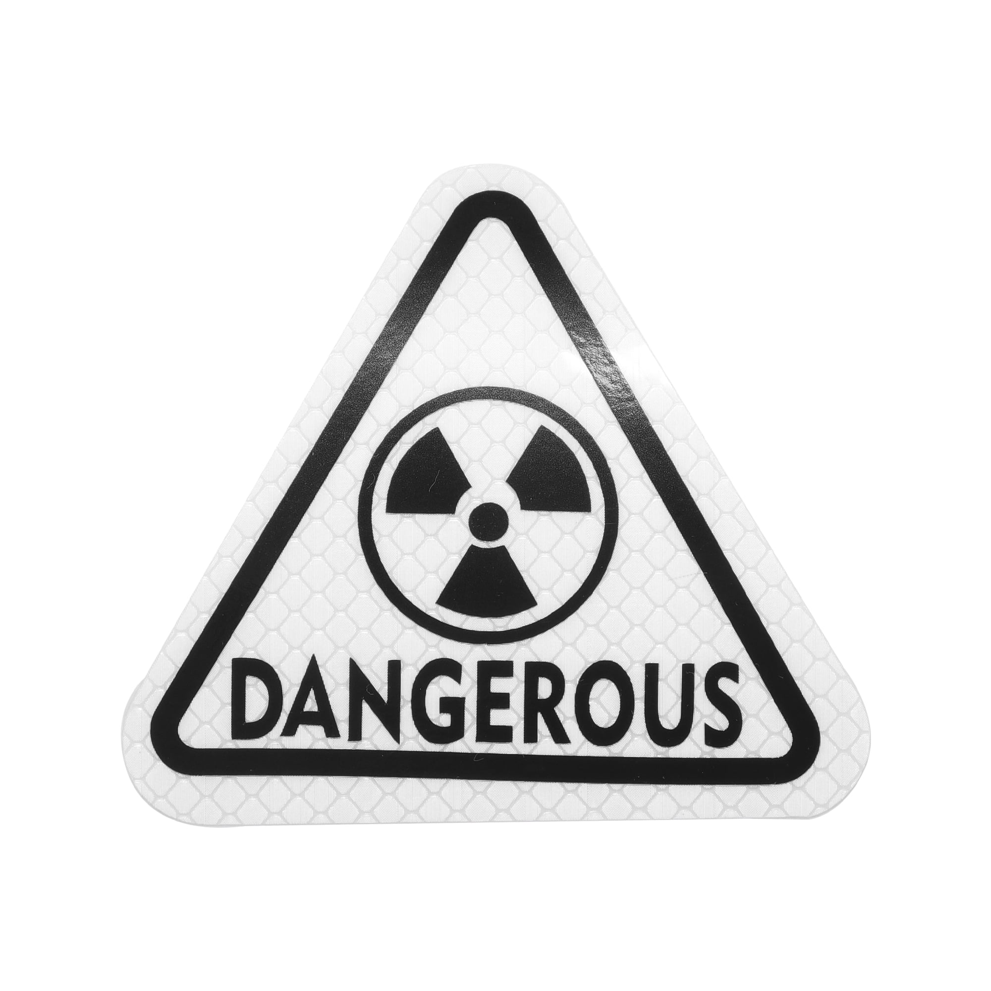 Unique Bargains Reflective Bumper Decal Fluorescent White Triangle ...