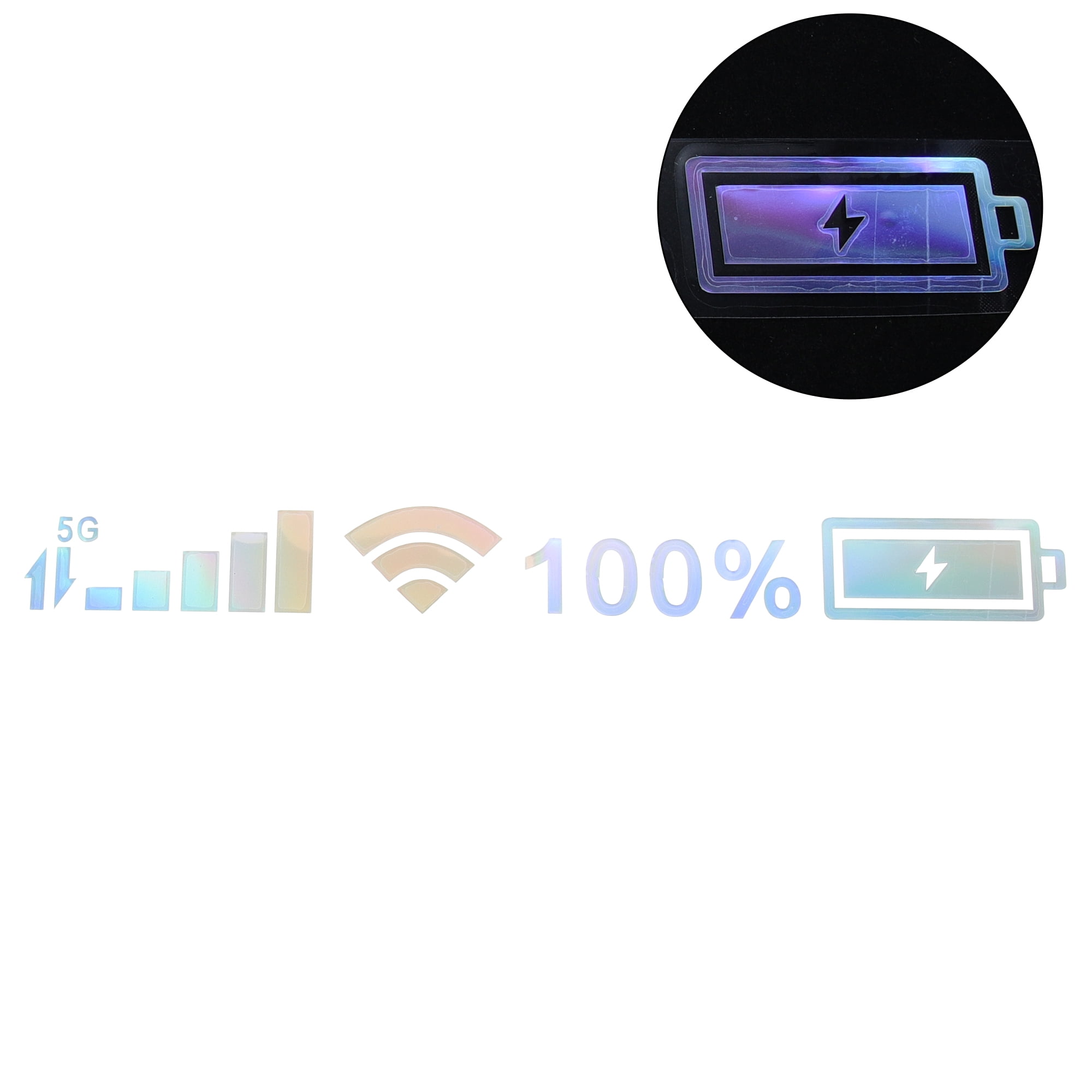 Unique Bargains Reflective Bumper Decal Laser Rectangle 5G WIFI Signal ...