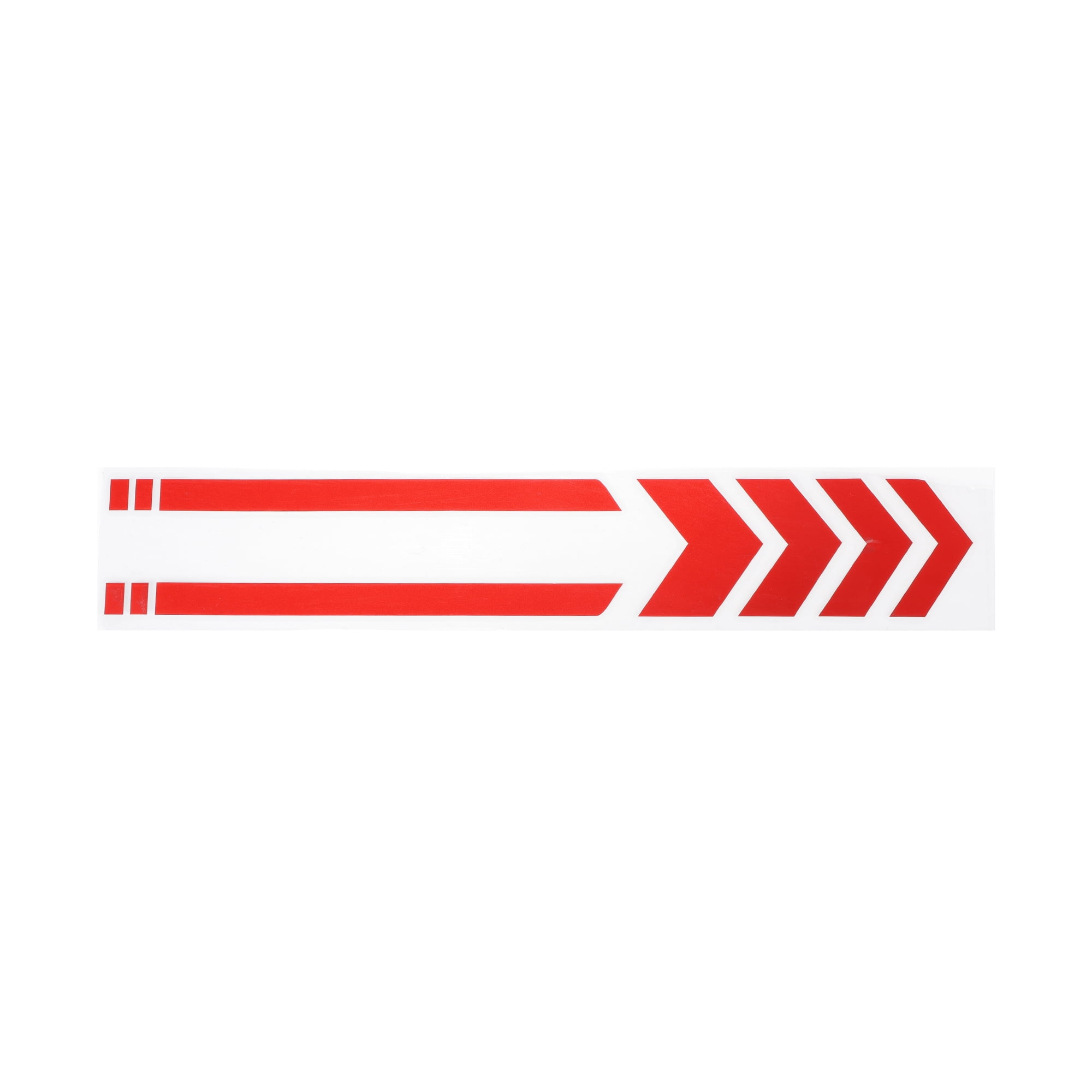 Unique Bargains Reflective Bumper Decal Red Rectangle Arrow Lines ...