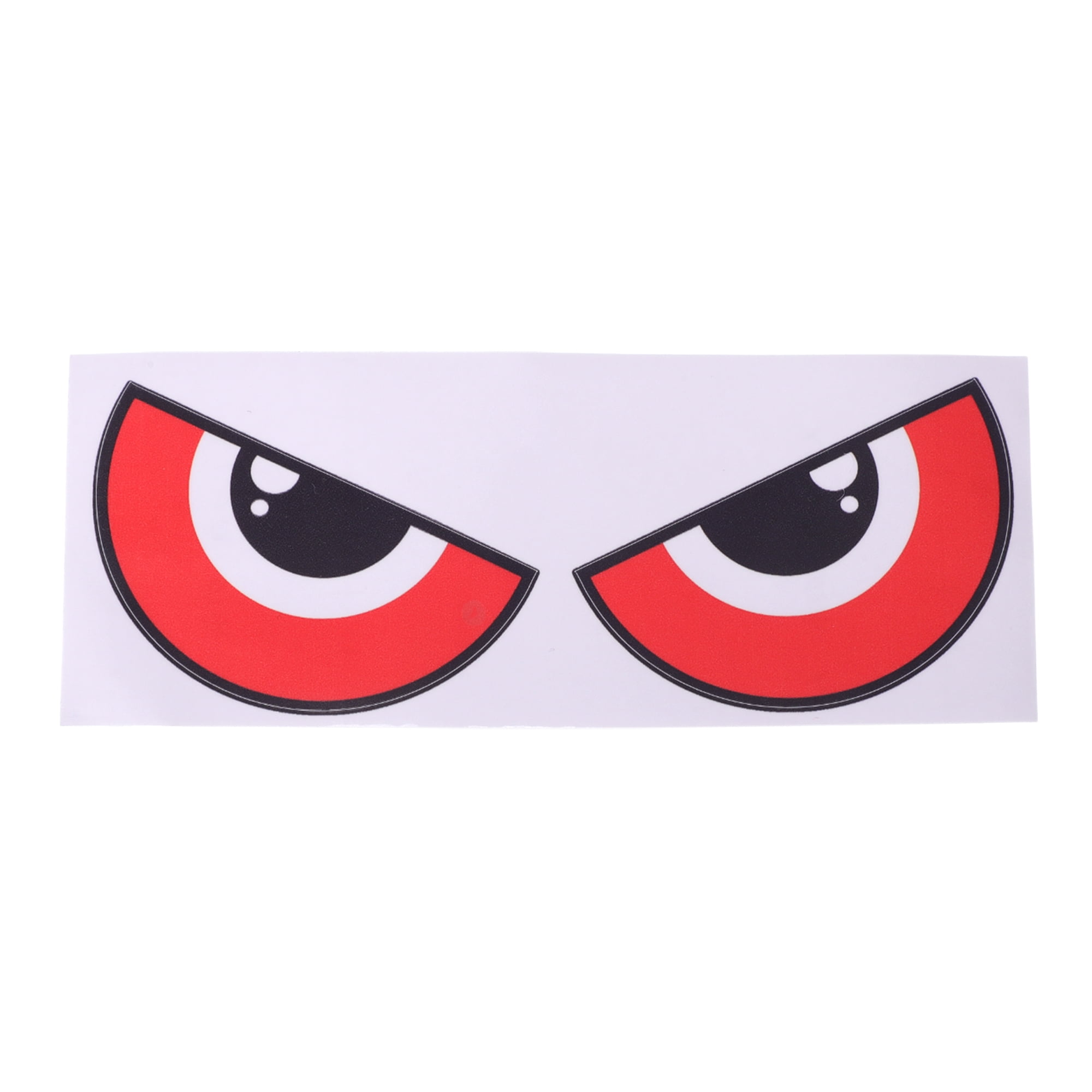 Unique Bargains Reflective Bumper Decal Red Rectangle Red Eyes-Type A ...