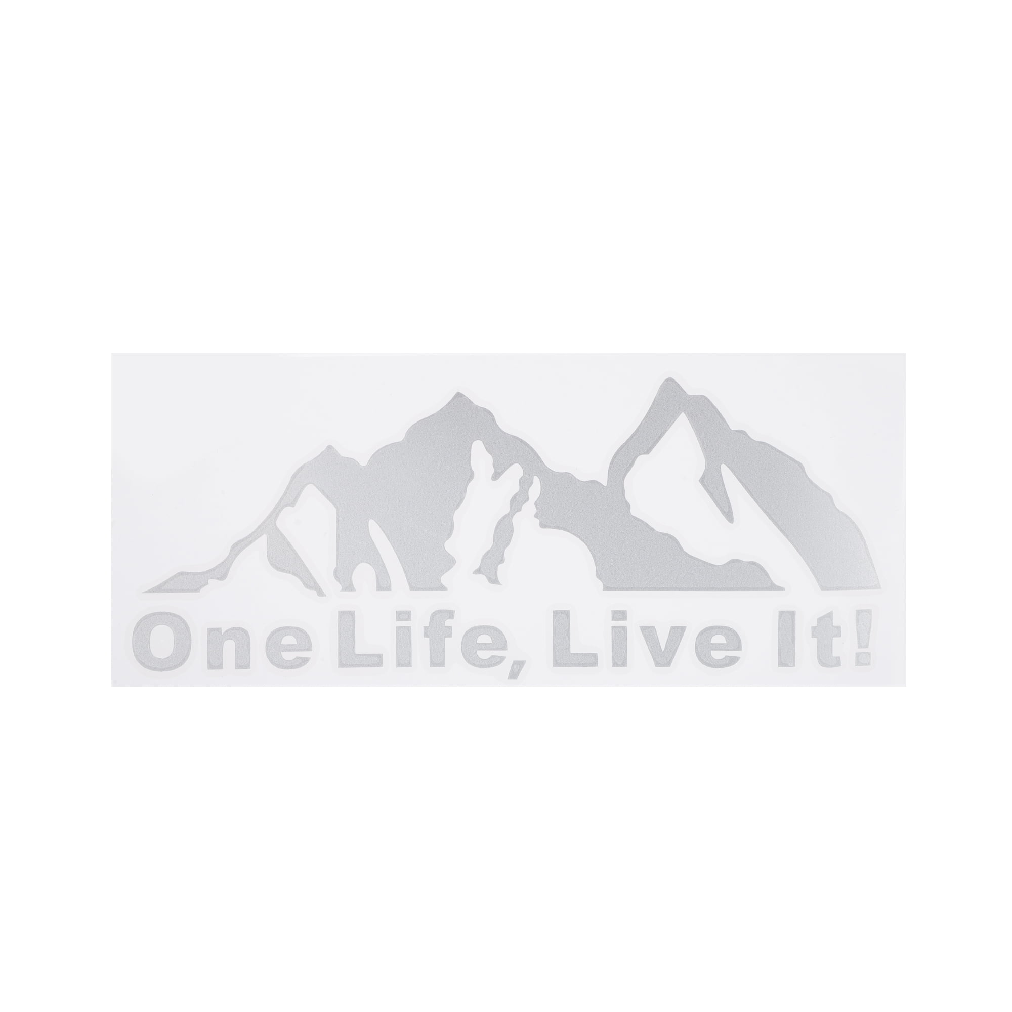 Unique Bargains Reflective Bumper Decal White Rectangle Mountain ...