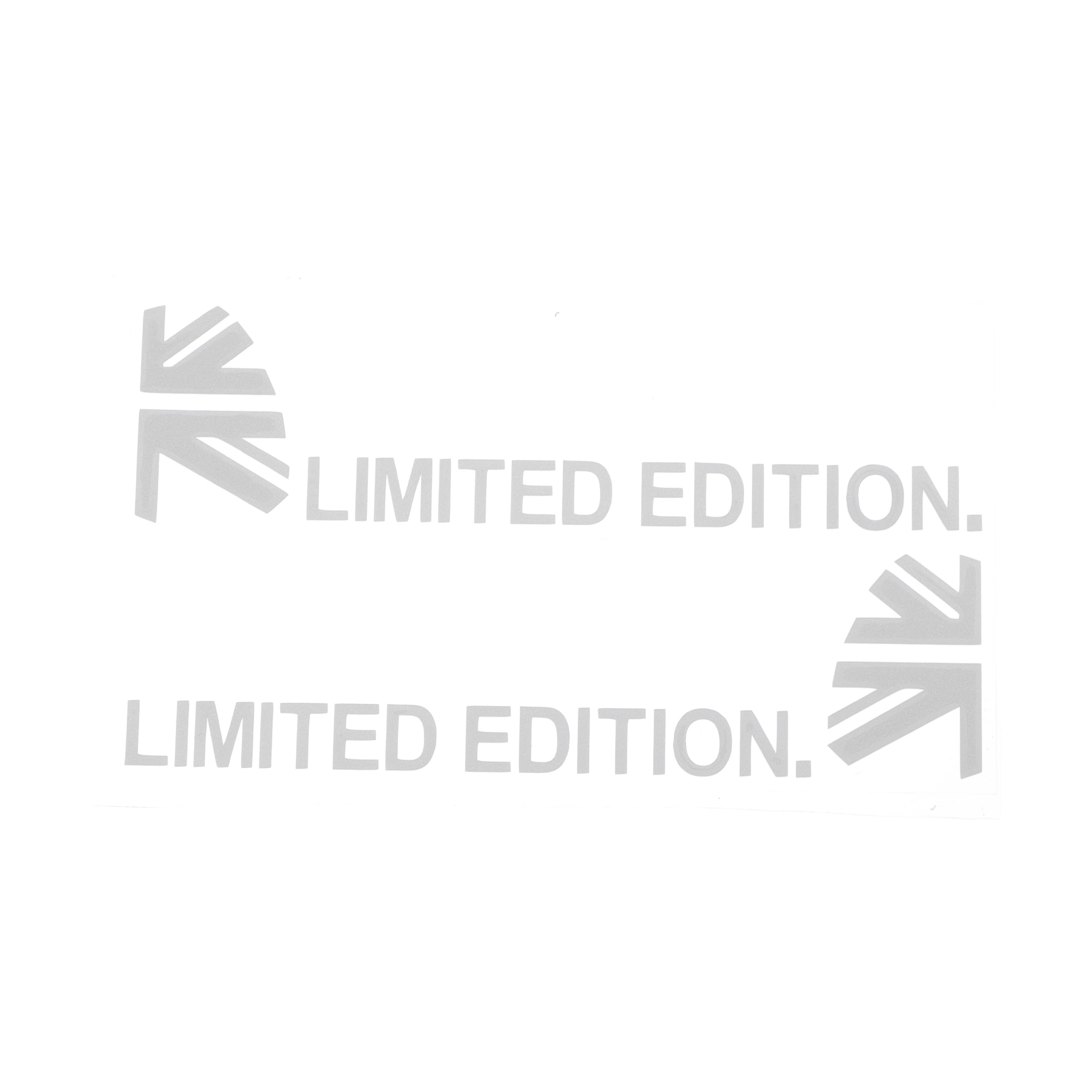 Unique Bargains Reflective Bumper Decal White Square LIMITED EDITION ...