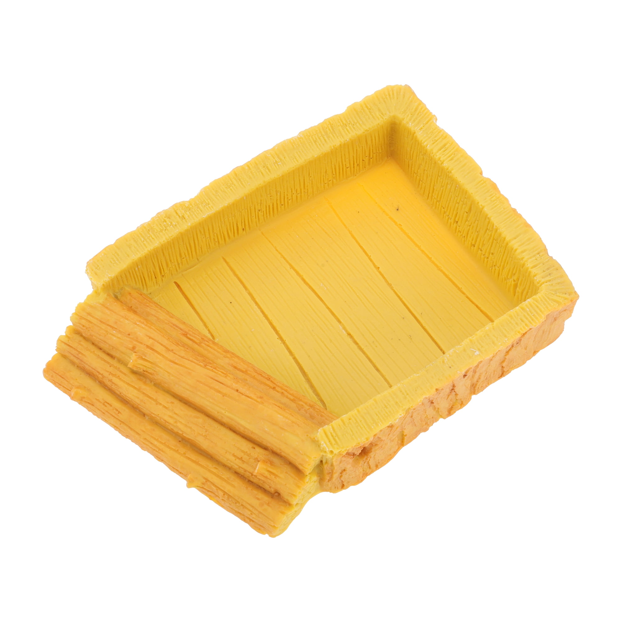 Unique Bargains Reptile Food Dish Resin Turtle Water Bowl Tortoise Food ...