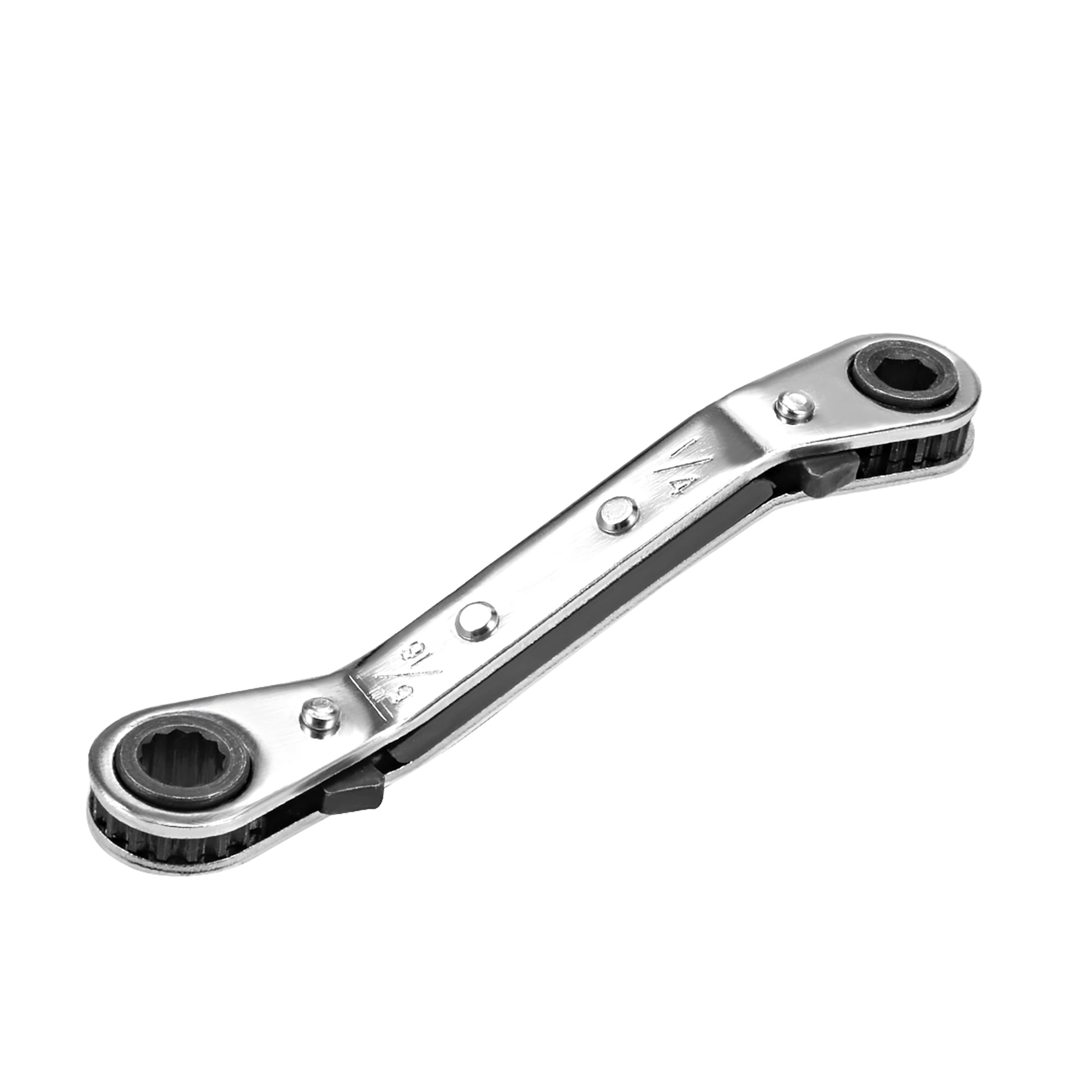 Uxcell 1/4'' x 5/16'' Double Box End Reversible Ratcheting Wrench ...