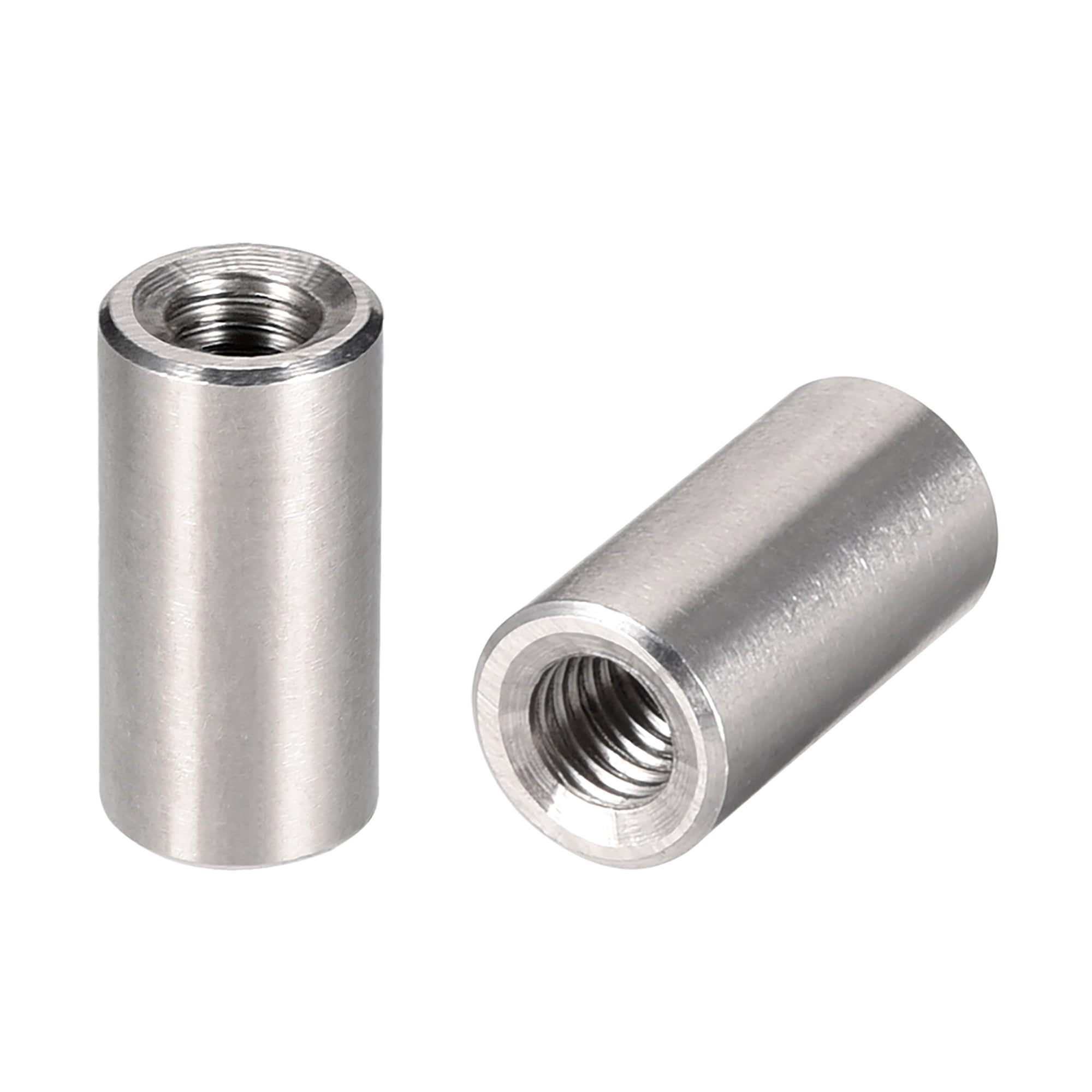 Unique Bargains Round Connector Nuts, M6x20mm Height Sleeve Rod Nut ...