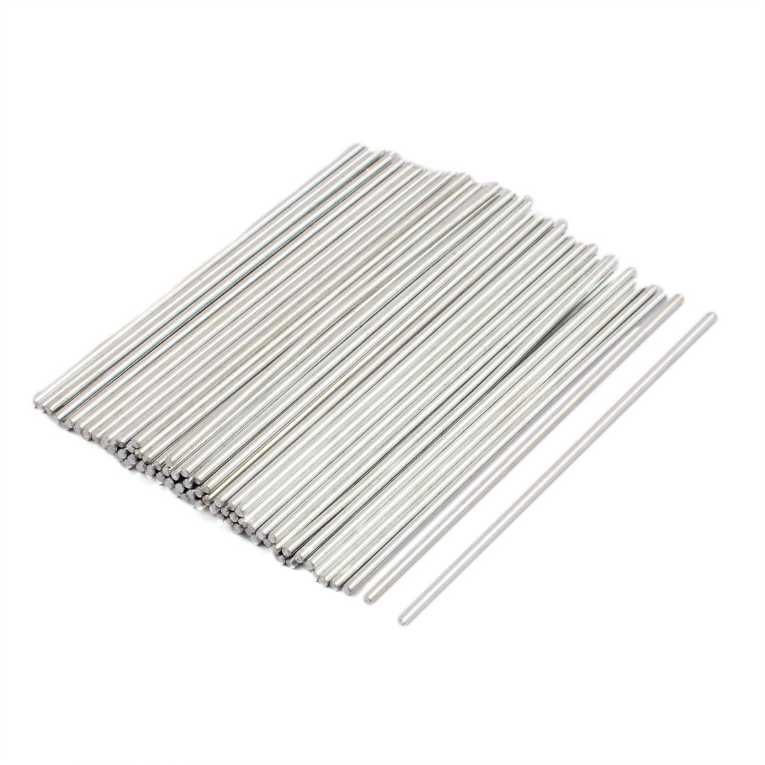 Unique Bargains Round Shaft Solid Steel Rods Axles 0.08" x 3.94" Silver ...