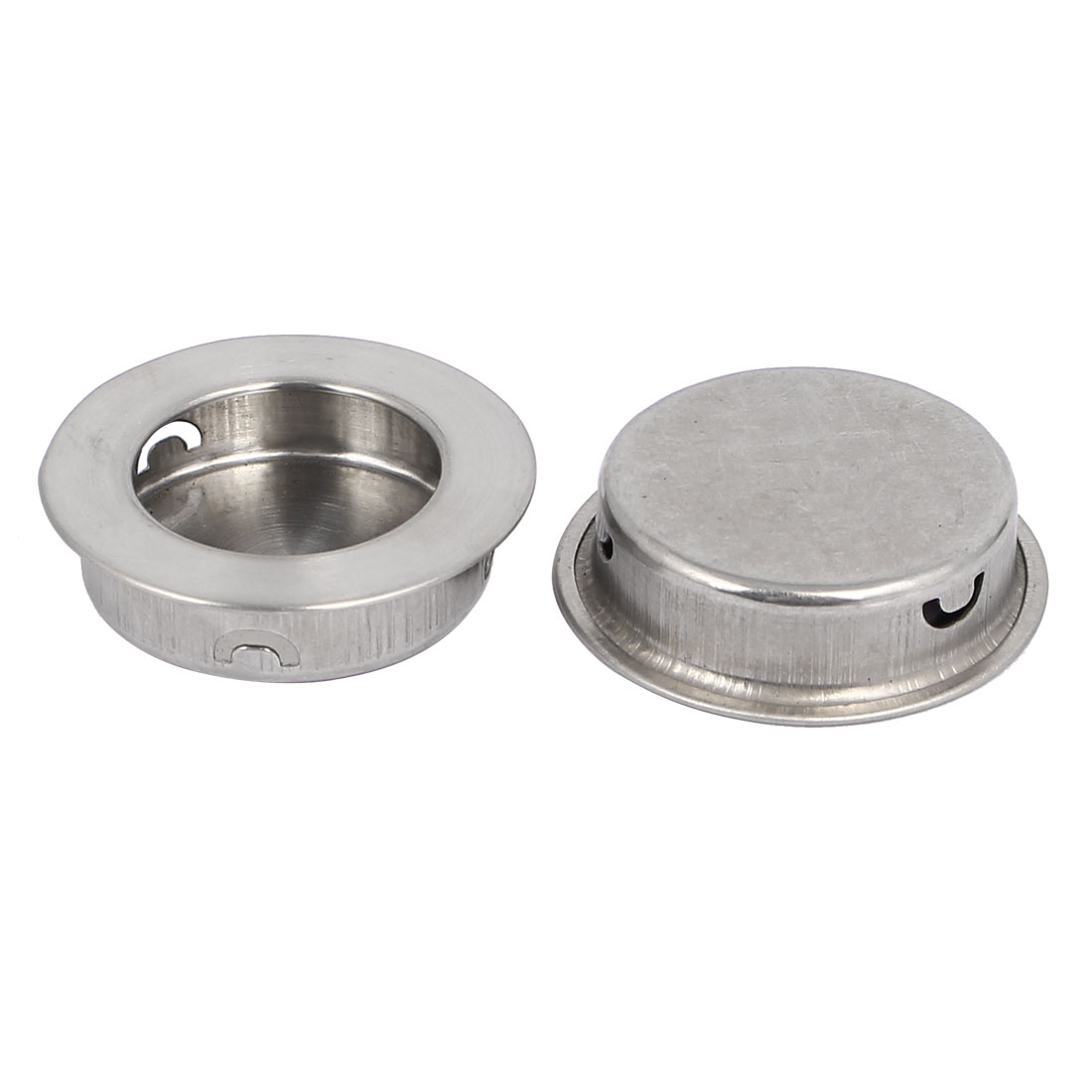 Unique Bargains Round Shaped Recessed Flush Pull Handle- 1.38' Hole ...