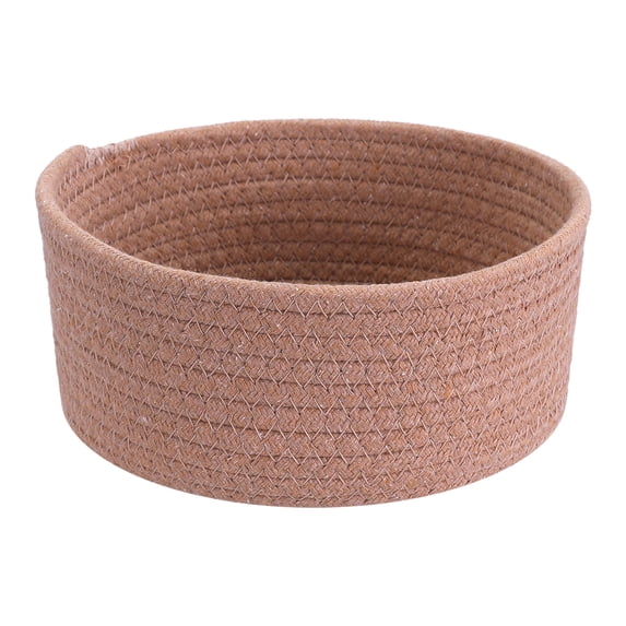 Unique Bargains Round Woven Storage Basket Small Storage Bin for Home ...