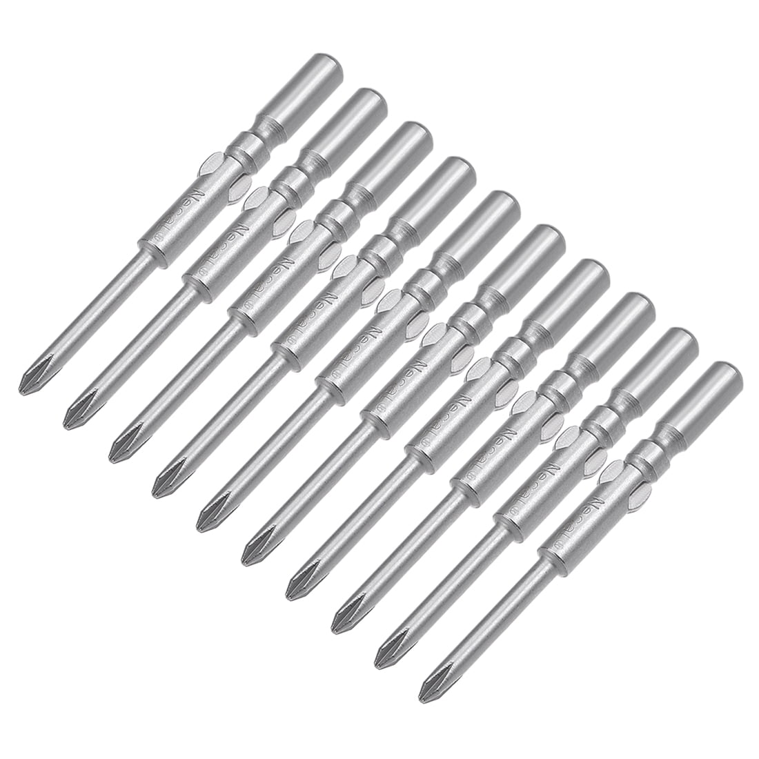 Unique Bargains S2 10 Pcs 5mm Round Shank 60mm Length 3mm PH0 Magnetic Screwdriver Bits ...