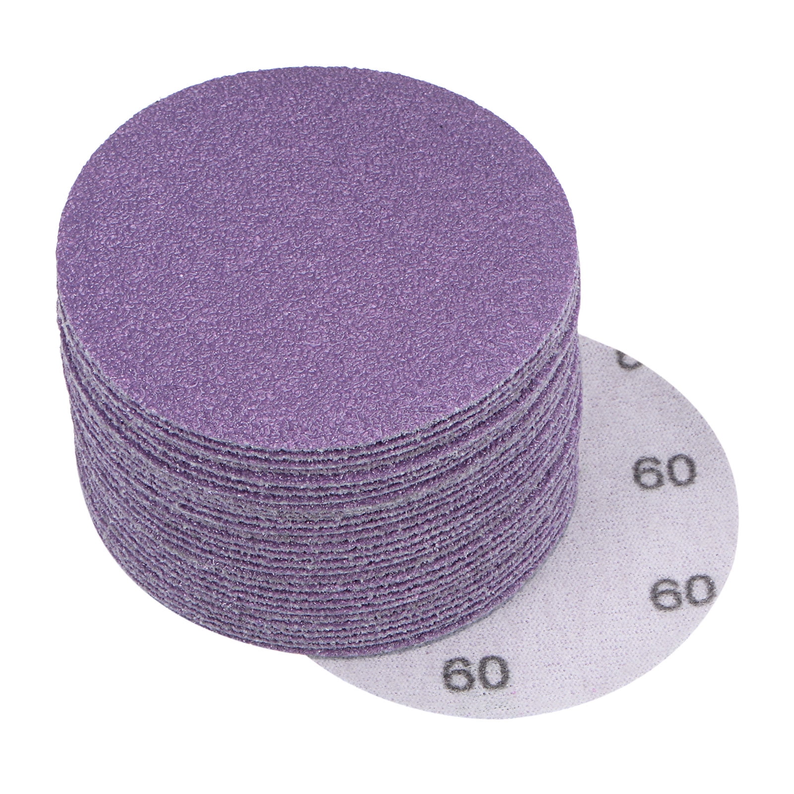 Unique Bargains Sanding Discs Hook & Loop Aluminum Oxide Sandpaper 60 ...