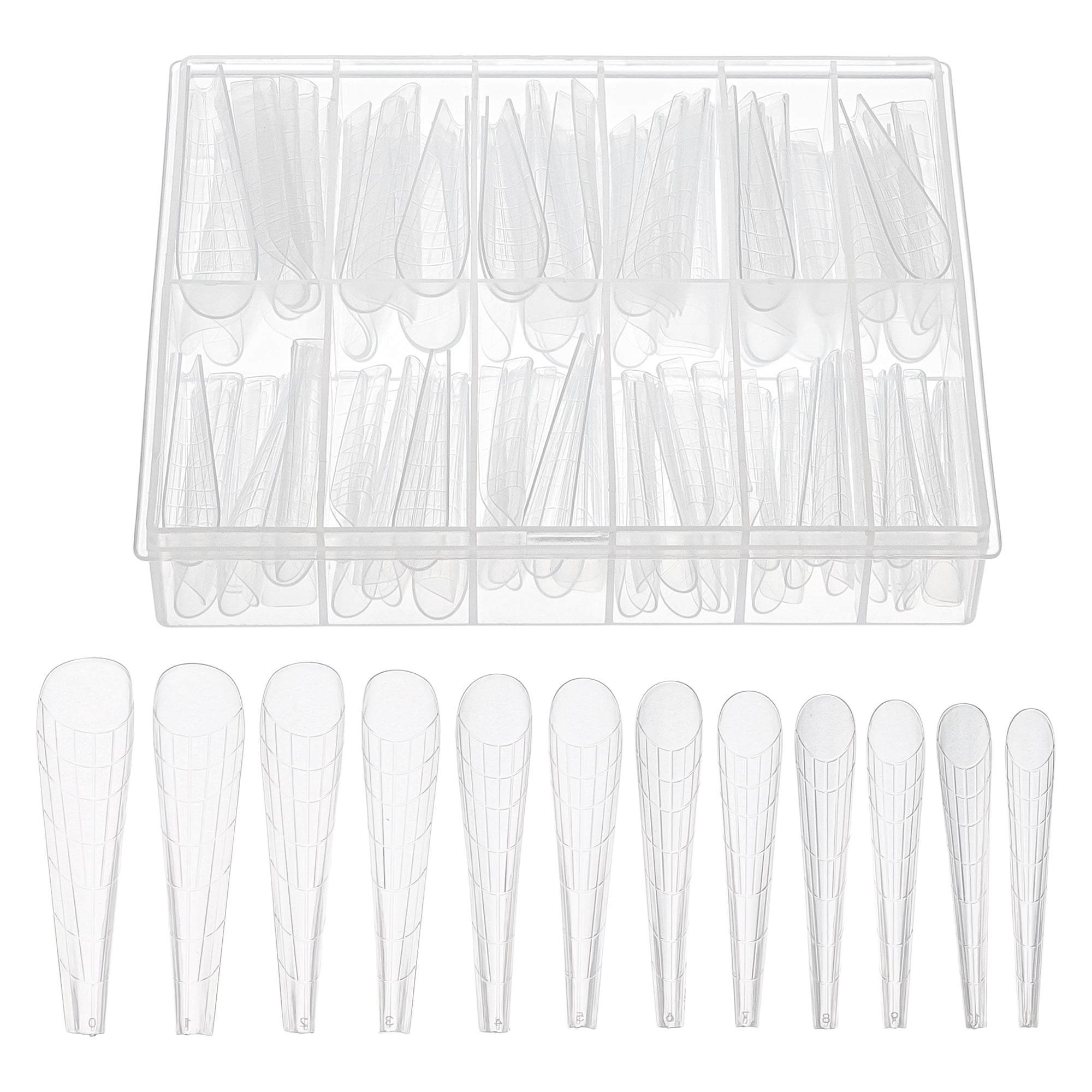 Unique Bargains Scale Faux Crystal Extension Fake Nails 120 Pcs [JM-19 ...