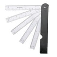 Unique Bargains Scale Ruler Plastic Foldable Architect Engineer Metric ...