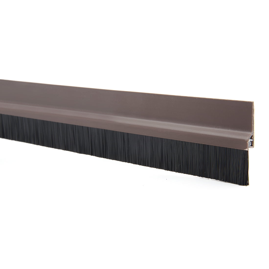 Self-Adhesive Door Bottom Sweep Brown Plastic w 0.8-inch Black Soft ...