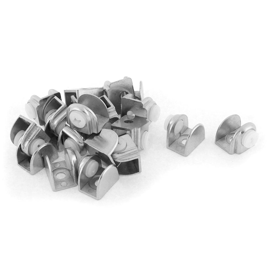 Unique Bargains Semicircle 5-9mm Thickness Glass Shelf Clip Clamp ...