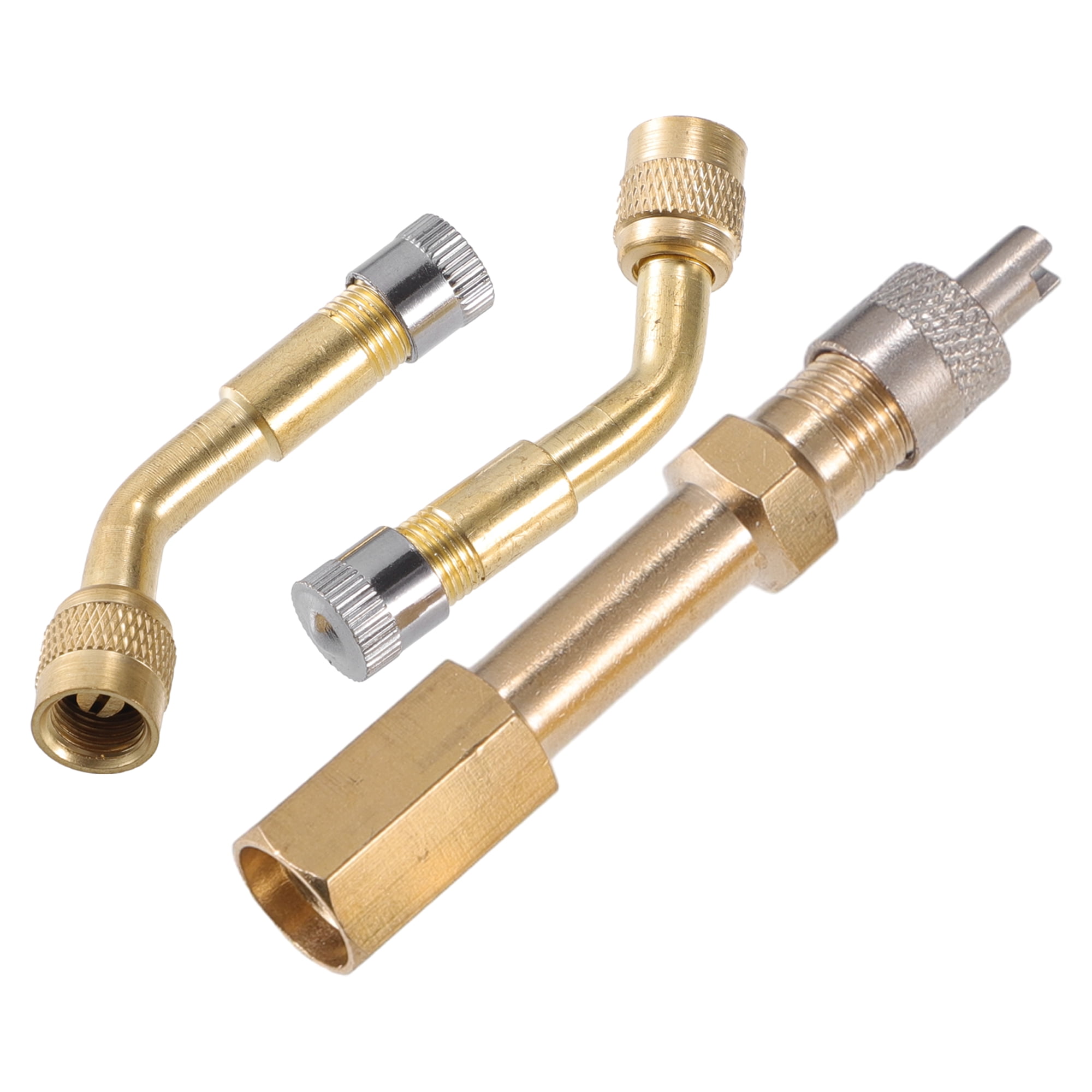 Unique Bargains Set Car 1.97" Tire Inflator Valve Adaptor with 2pcs ...