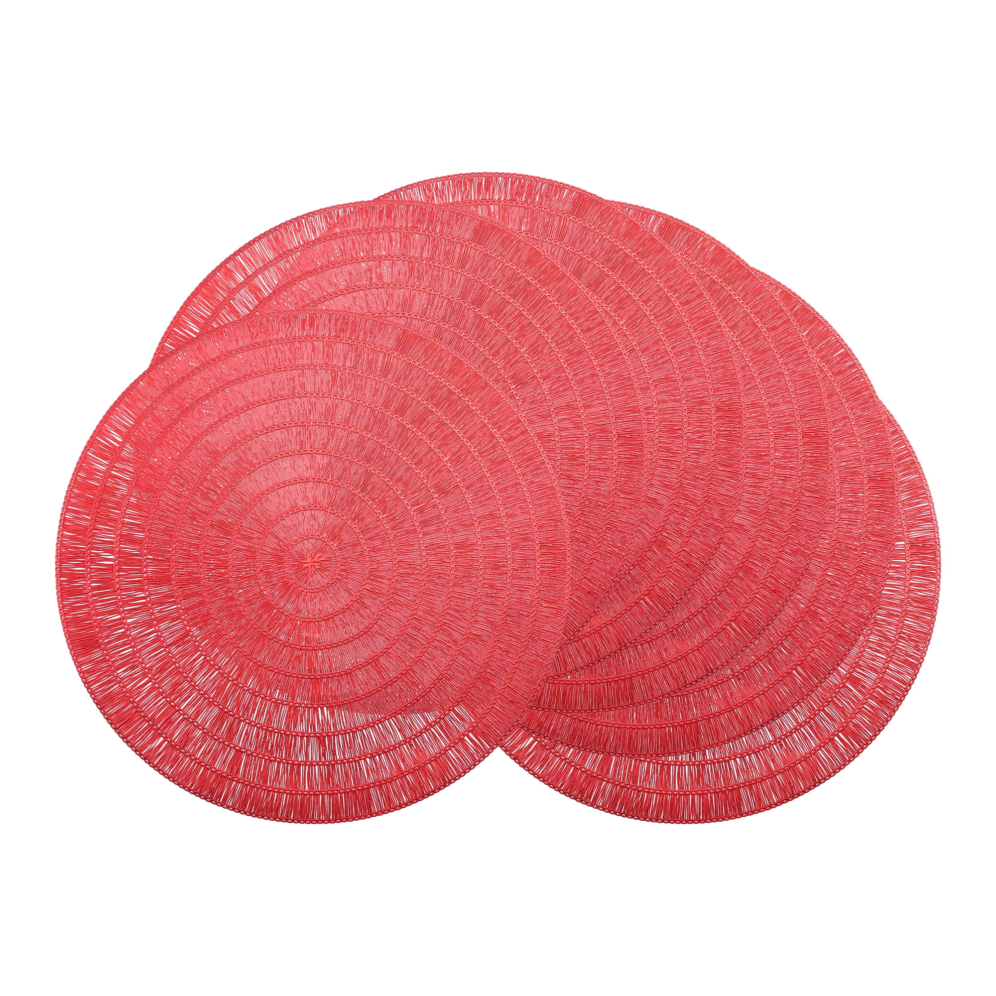 Unique Bargains Set of 6 Rustic Woven Placemats for Dining Table Decor ...