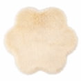 Unique Bargains Shaggy Flower Area Rug Fluffy Non-Slip Fuzzy Carpet 20 ...
