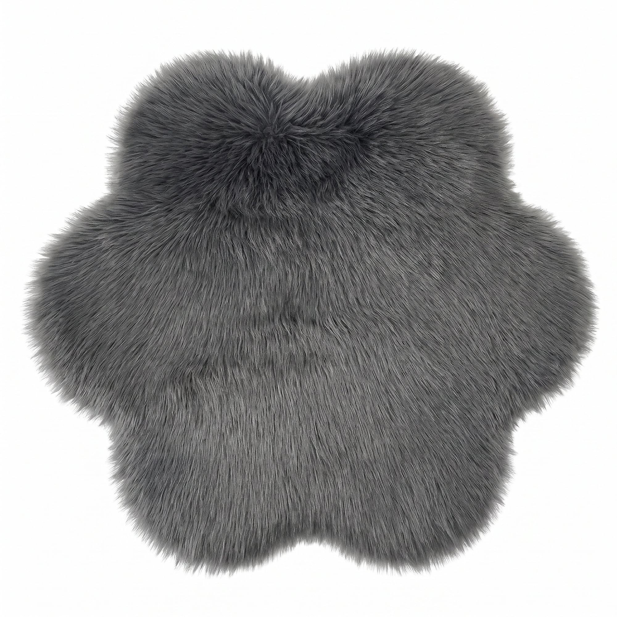 Unique Bargains Shaggy Flower Area Rug Fluffy Non-Slip Fuzzy Carpet 20 ...
