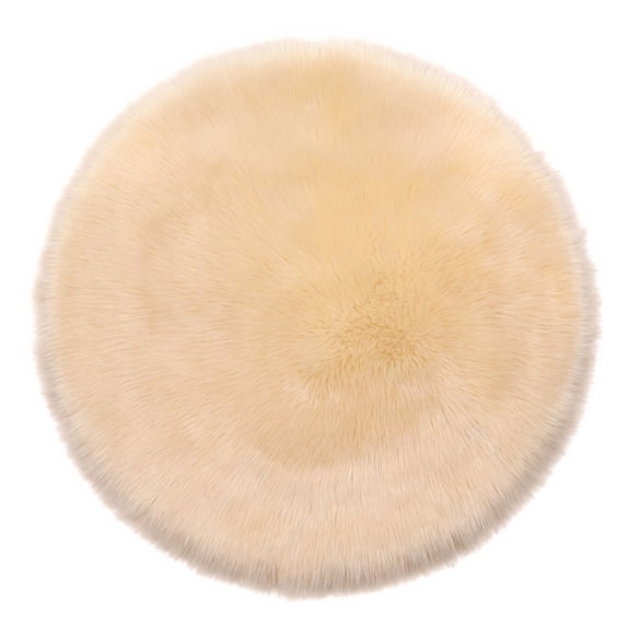 Unique Bargains Shaggy Round Area Rug Fluffy Non-Slip Fuzzy Carpet 24 ...