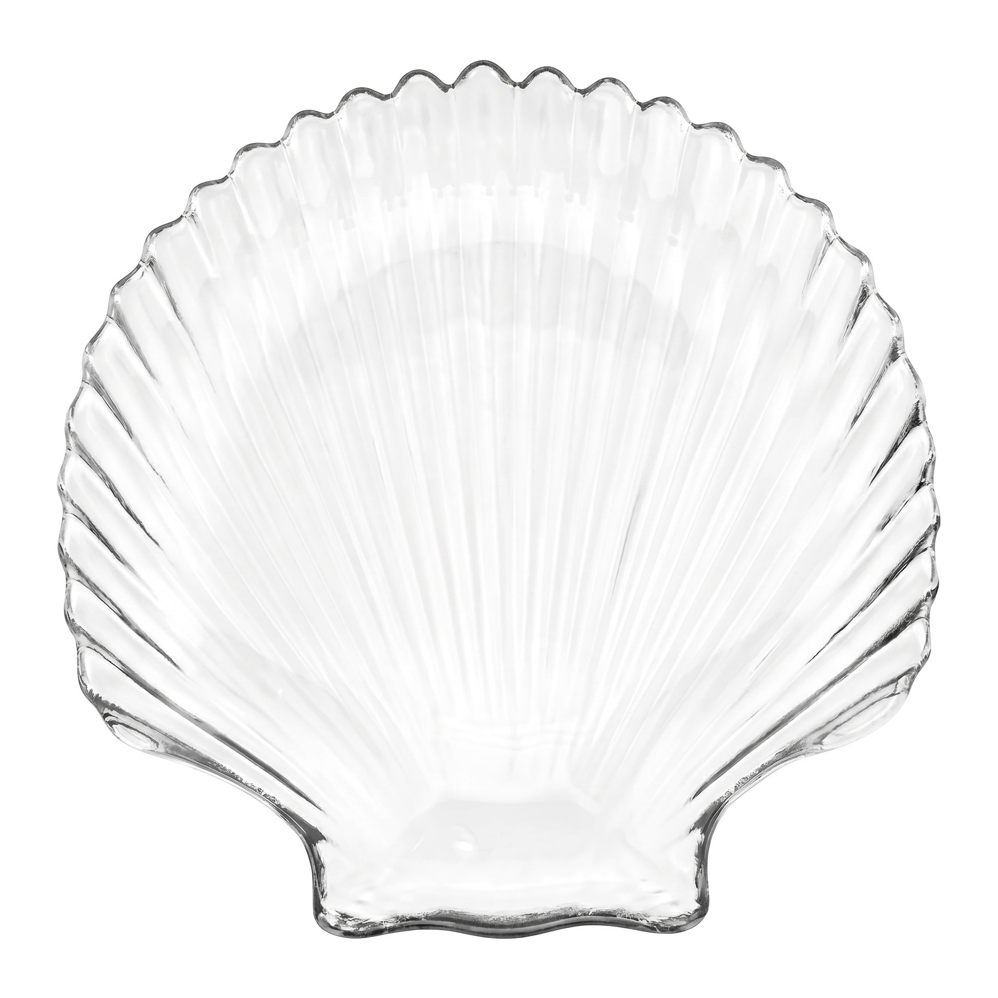 Unique Bargains Shell-Shaped Trinket Dish for Small Items Clear 5.5"L x ...