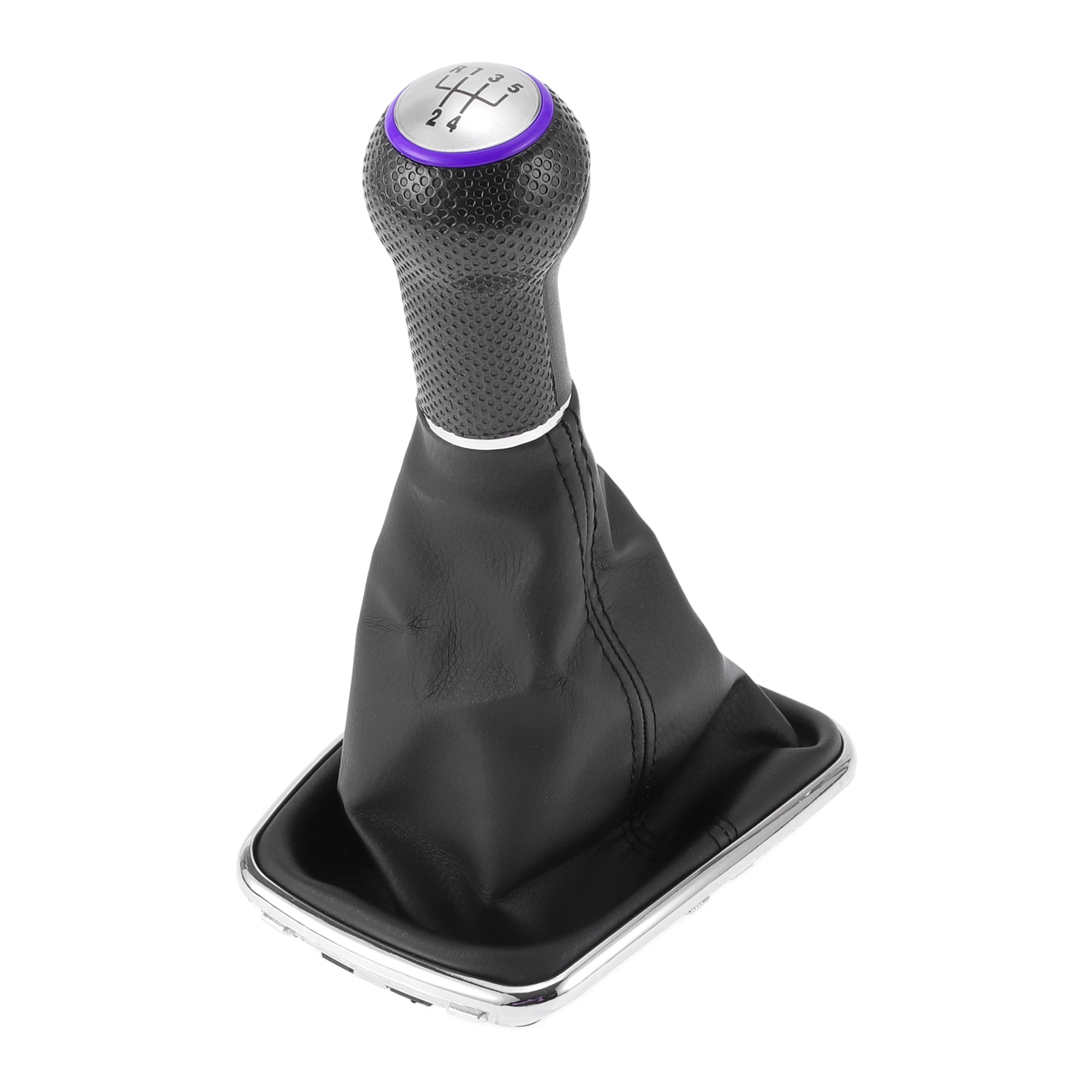 Unique Bargains Shift Knob W/ Boot Cover No.1J0711113EG 5 Speed Manual ...