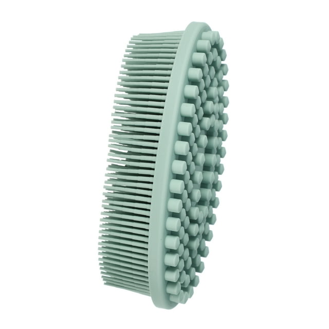 Unique Bargains Silicone Body Scrubber 2 in 1 Body Brush Skin Massage ...