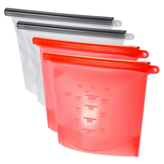 Unique Bargains Silicone Food Storage Container, Reusable Containers ...