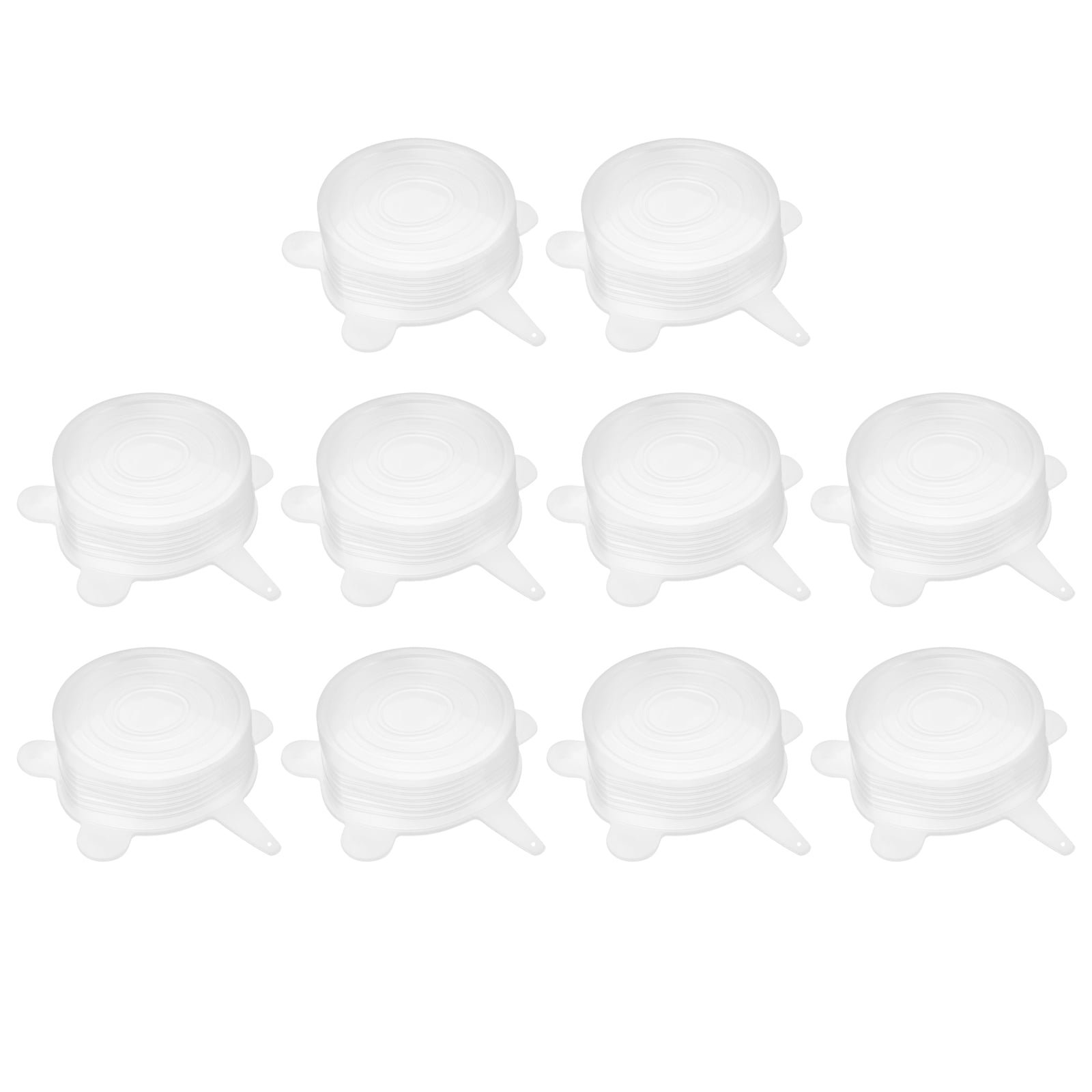 Unique Bargains Silicone Stretch Lids, 10Pack 2.56' Round Container Lid ...